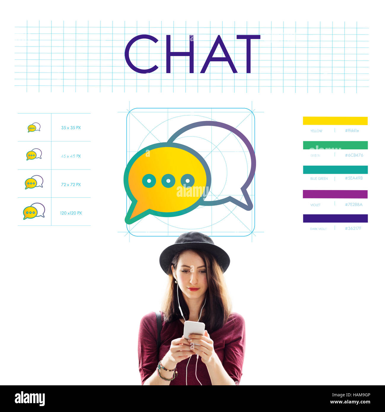 Chat Trends Interact Connection Discussion Concept Stock Photo - Alamy
