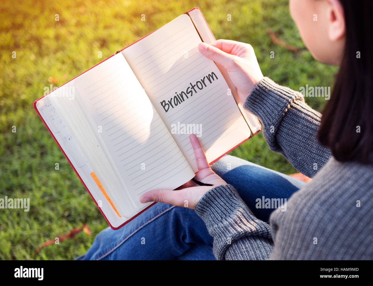 Ideas Brainstorm Reading Books Words Concept Stock Photo - Alamy