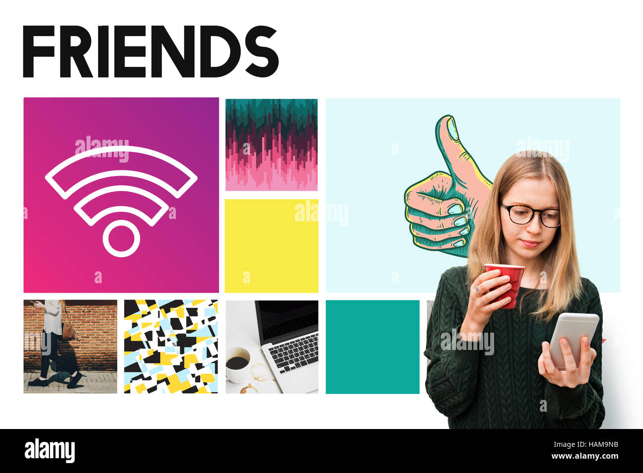 Friends Community Connection Partnership Unity Concept Stock Photo - Alamy