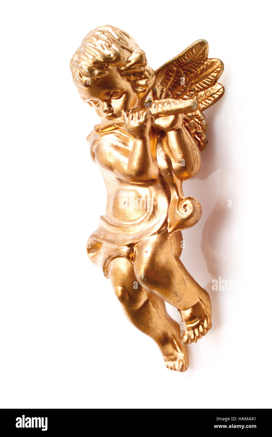 Golden gold angel angels Cut Out Stock Images & Pictures - Alamy