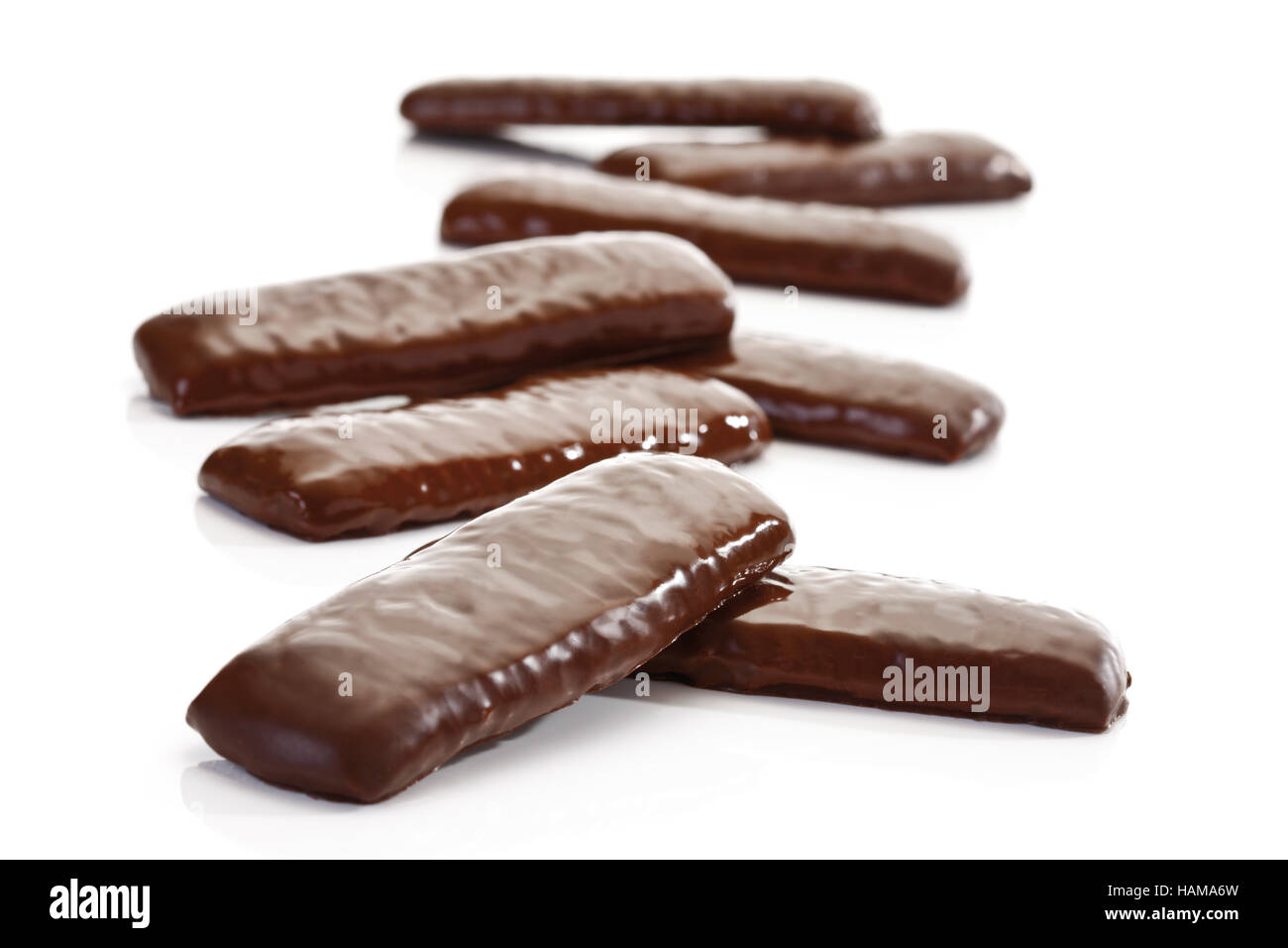 Chocolate-coated gingerbread bars Stock Photo - Alamy