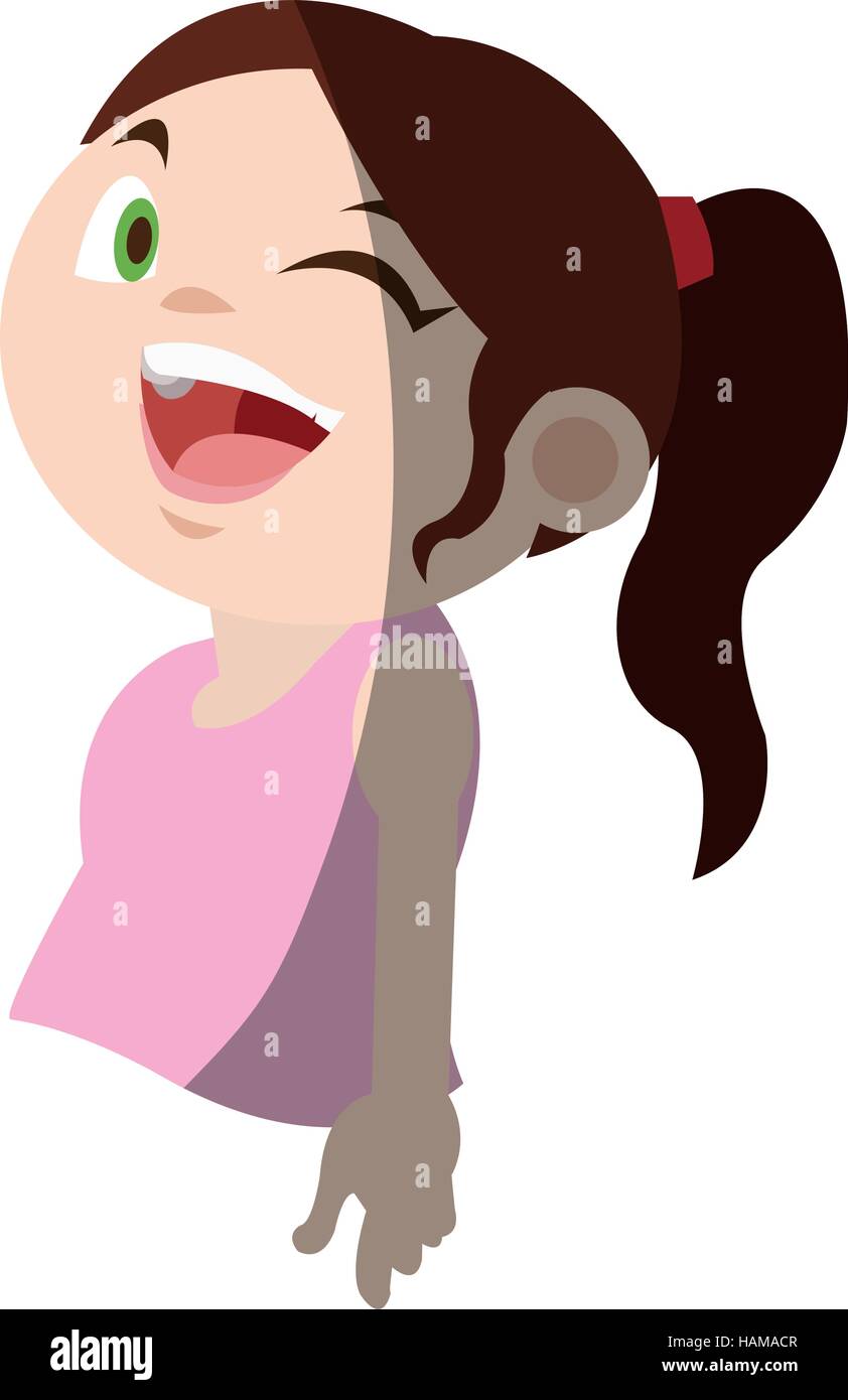 Isolated girl cartoon design Stock Vector Image & Art - Alamy