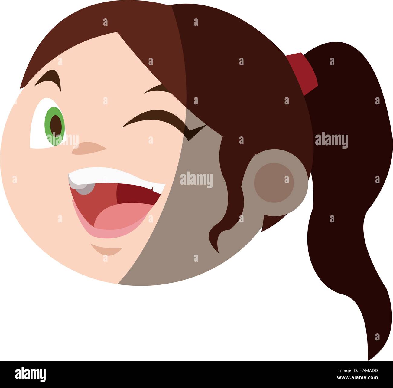 Isolated girl cartoon design Stock Vector Image & Art - Alamy
