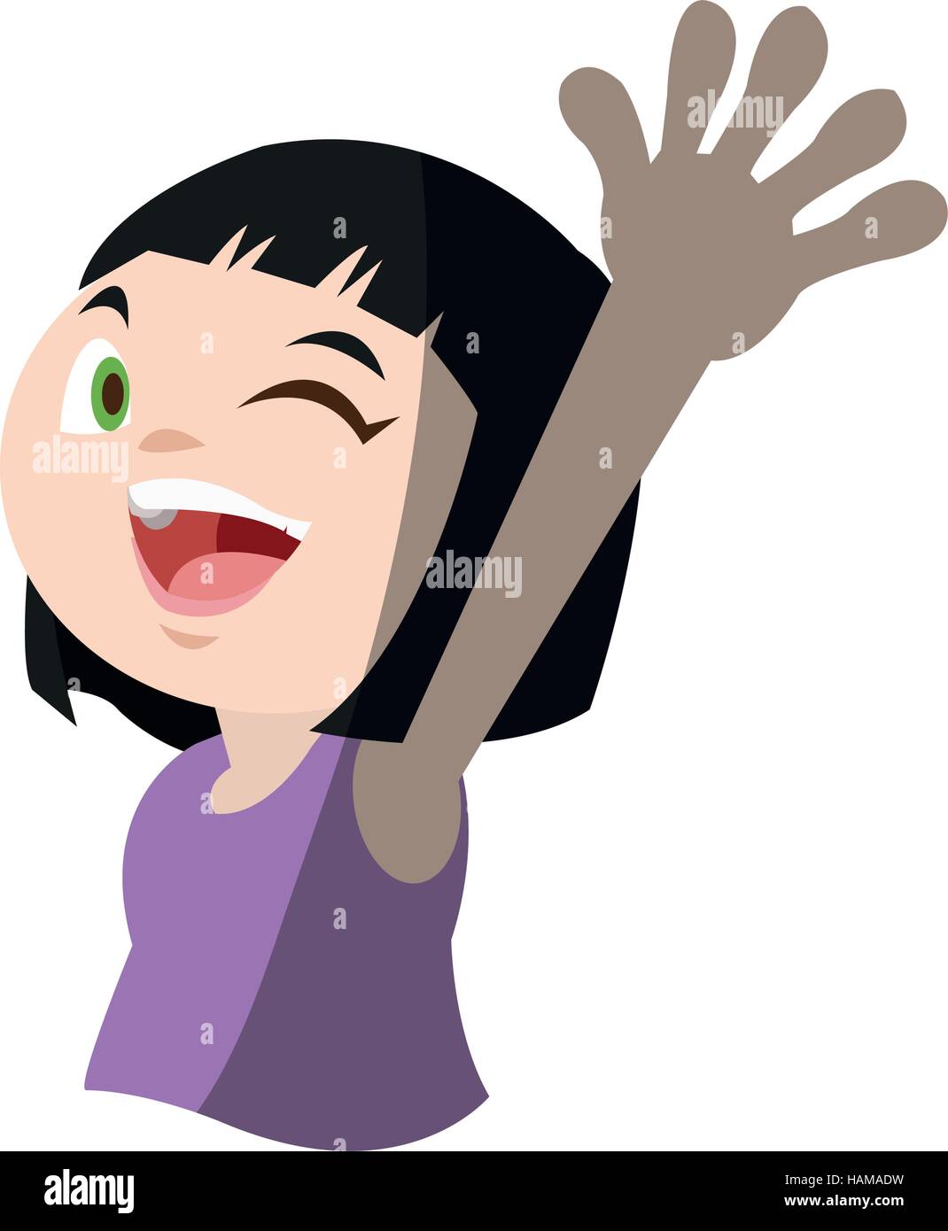 Isolated girl cartoon design Stock Vector Image & Art - Alamy