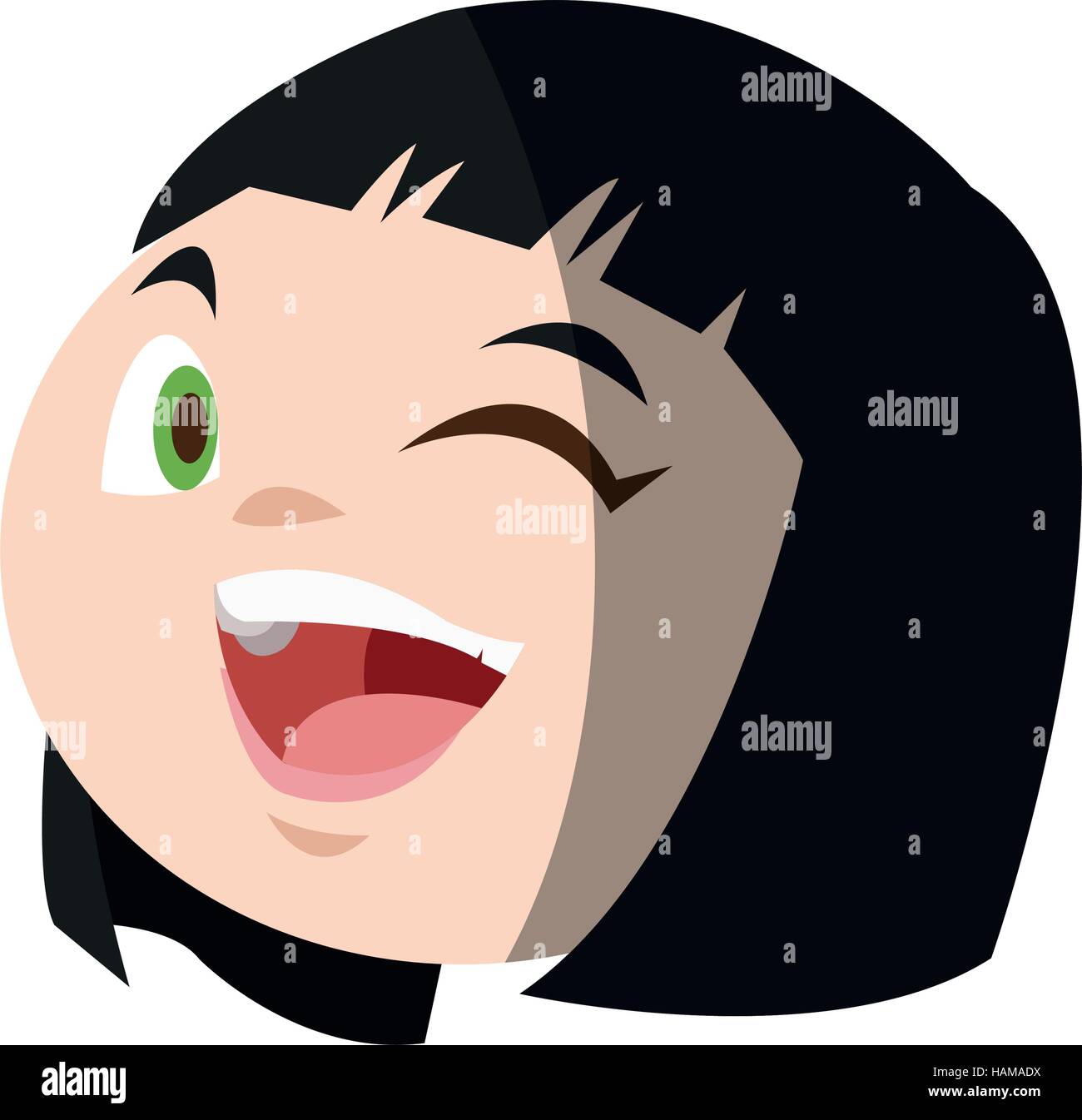 Isolated girl cartoon design Stock Vector Image & Art - Alamy