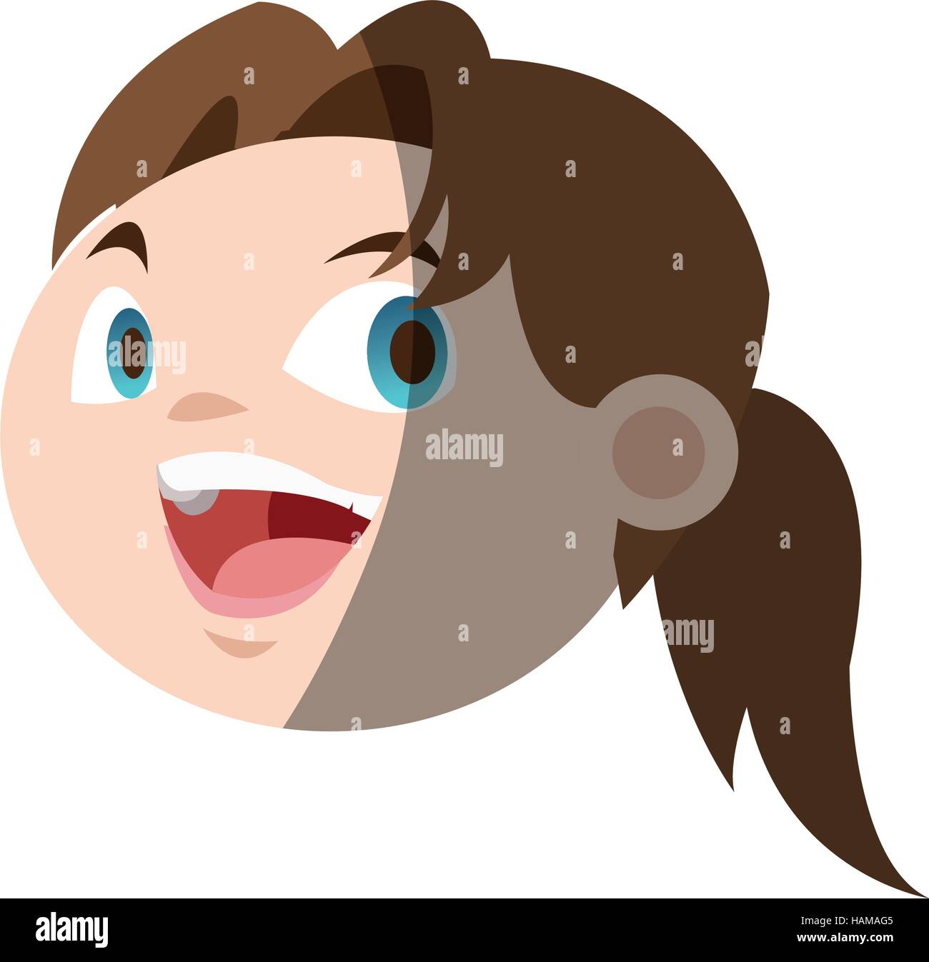 Isolated girl cartoon design Stock Vector Image & Art - Alamy