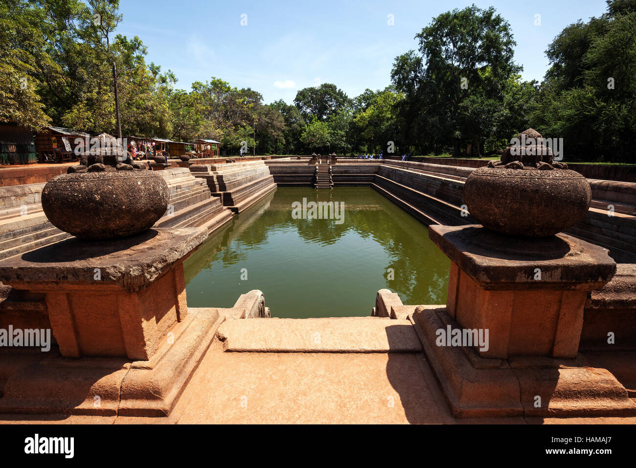 Kuttam Pokuna twin ponds, Sacred City of Anuradhapura, North Central ...