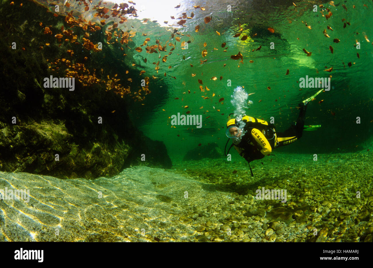 Scuba diving river underwater hi-res stock photography and images - Alamy