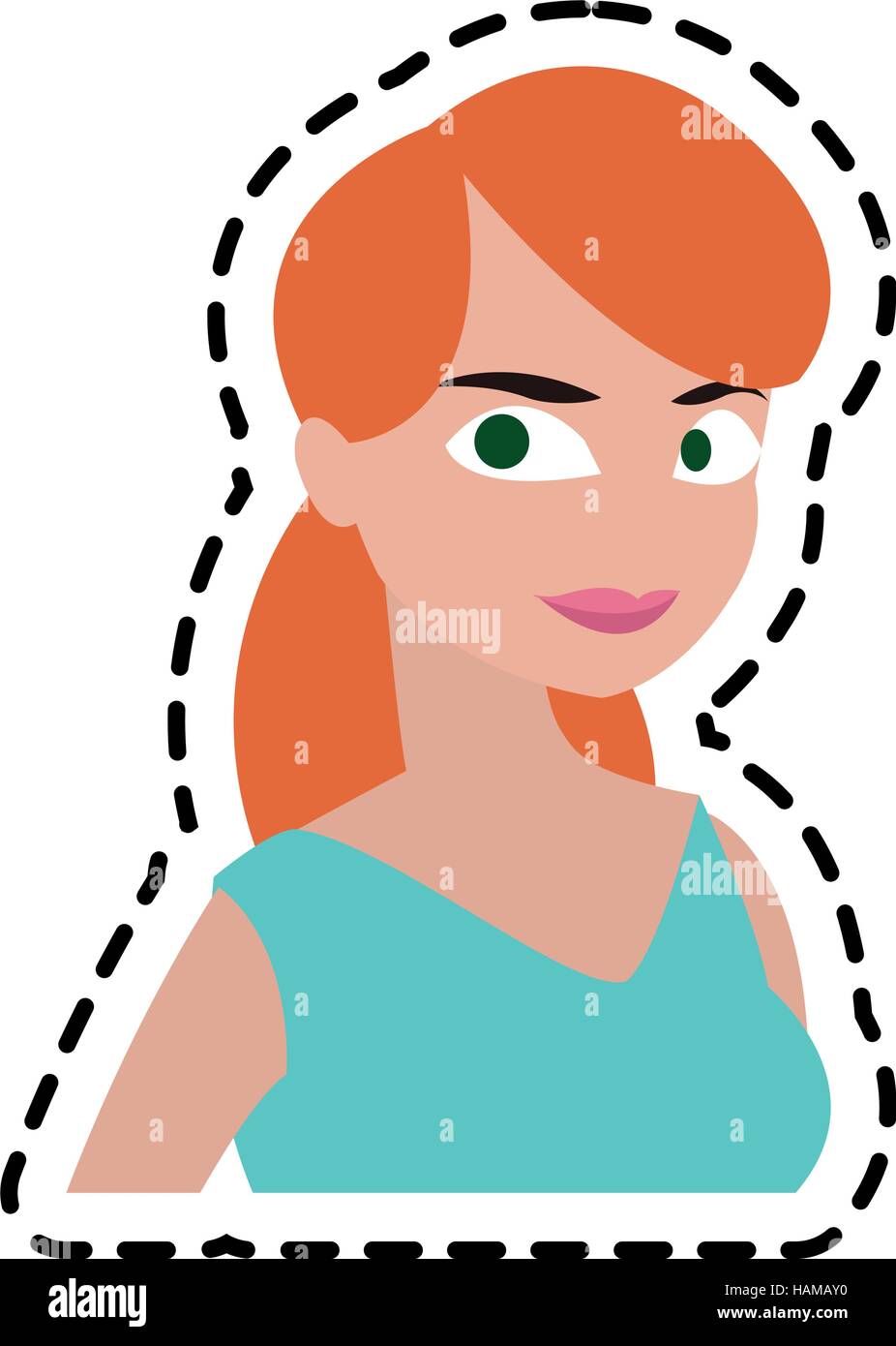 Isolated woman cartoon design Stock Vector Image & Art - Alamy