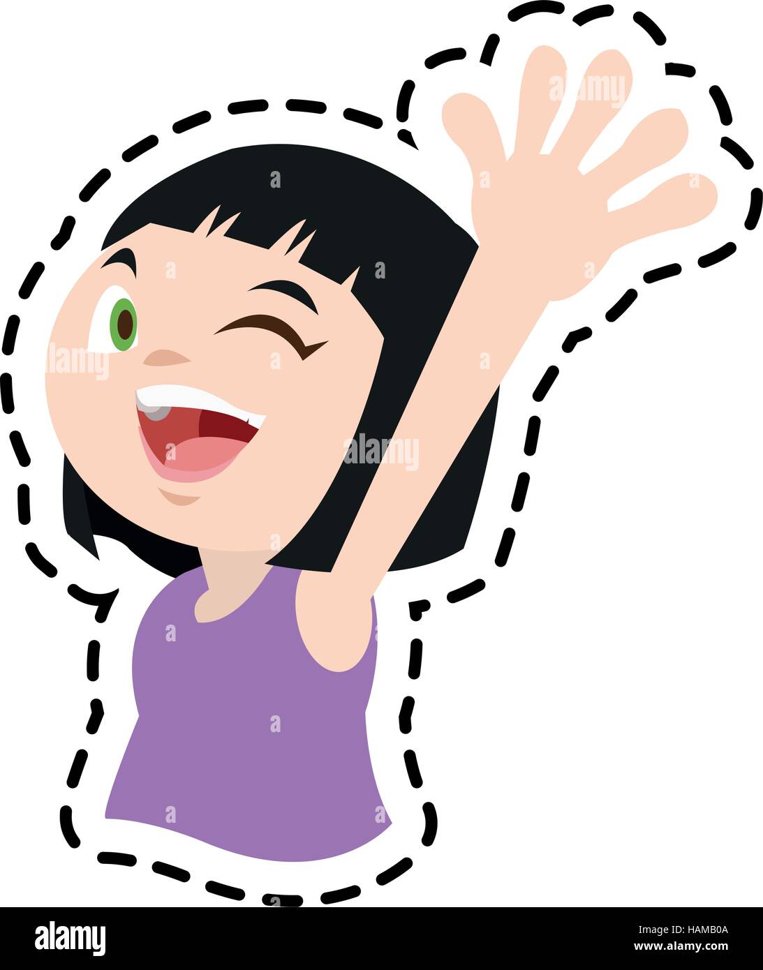 Isolated girl cartoon design Stock Vector Image & Art - Alamy