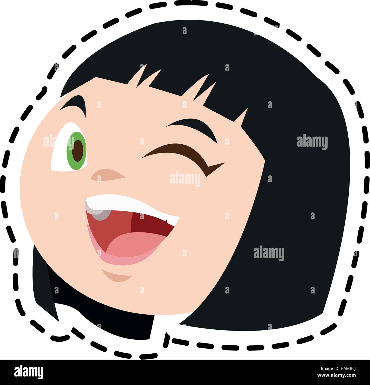 Isolated girl cartoon design Stock Vector Image & Art - Alamy