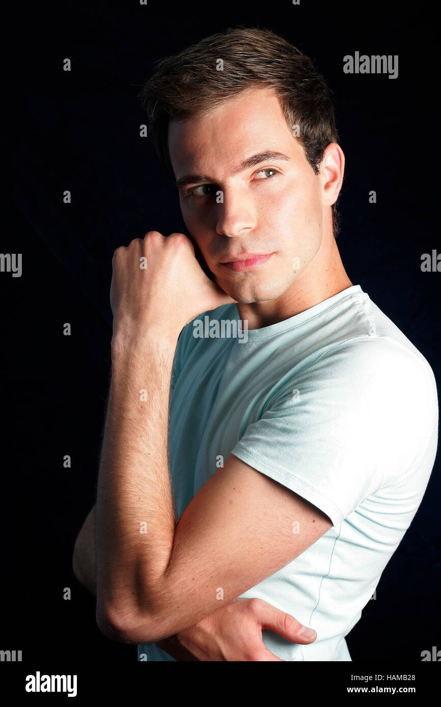 Supporting head on hand hi-res stock photography and images - Alamy