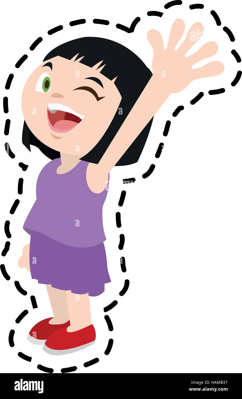 Isolated girl cartoon design Stock Vector Image & Art - Alamy