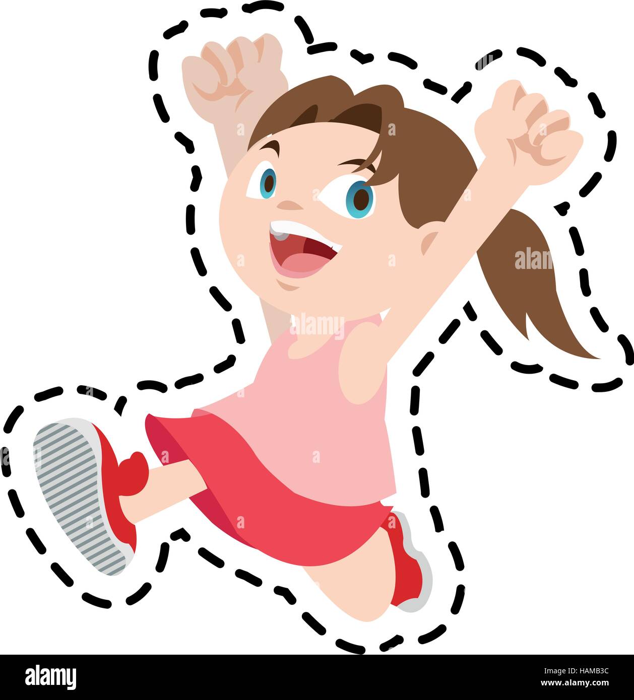 Isolated girl cartoon design Stock Vector Image & Art - Alamy