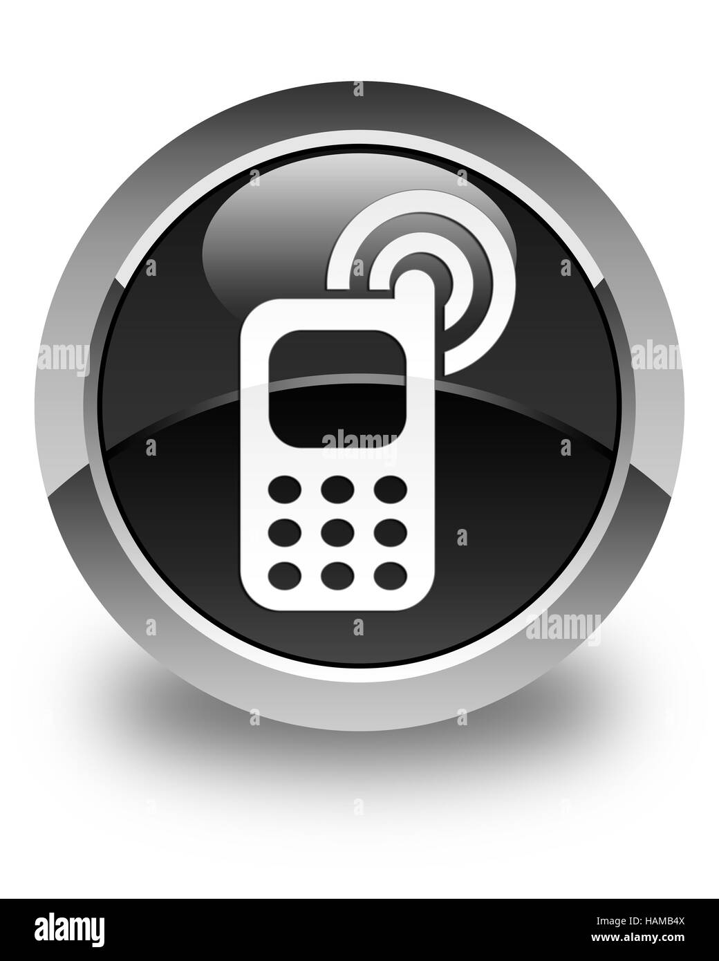 White Cell Phone Icon