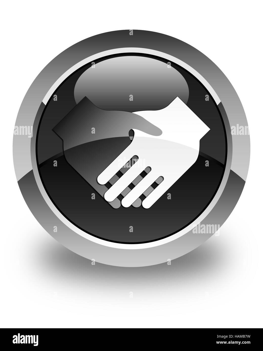Handshake icon hi-res stock photography and images - Alamy