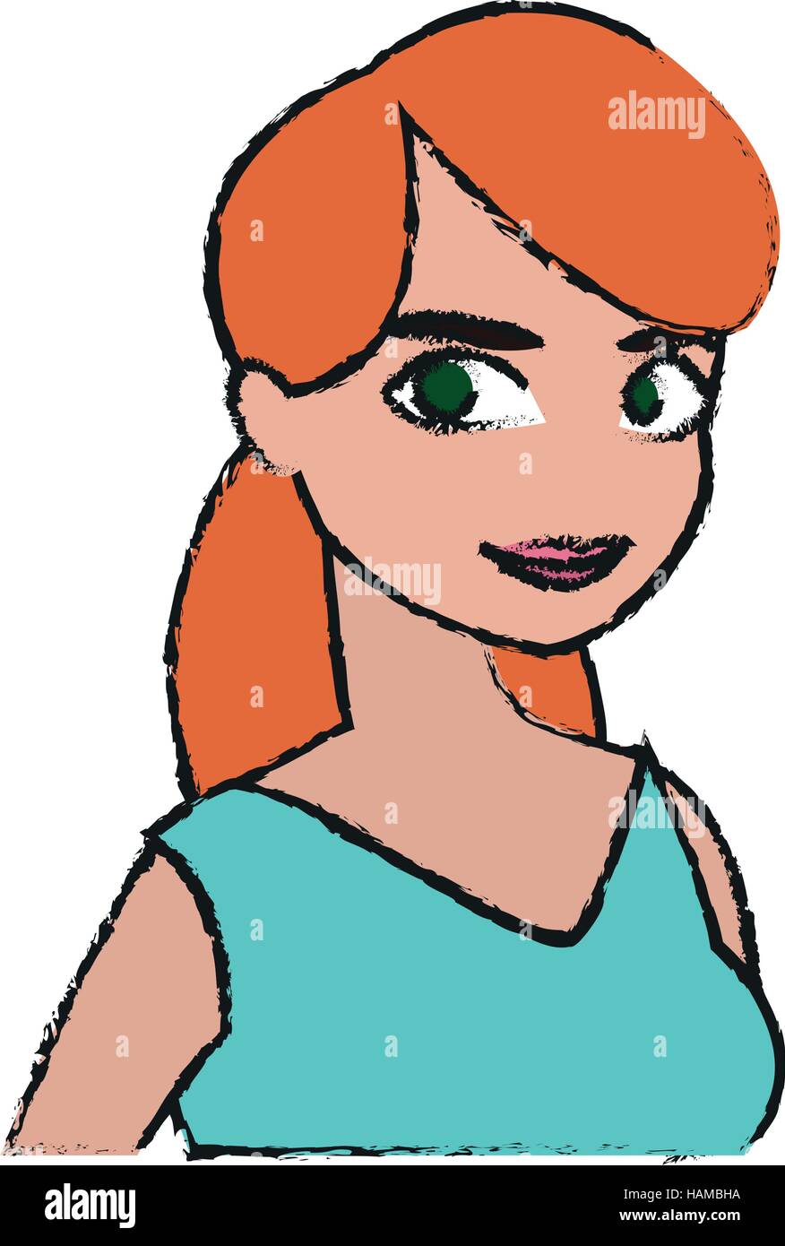 Isolated woman cartoon design Stock Vector Image & Art - Alamy