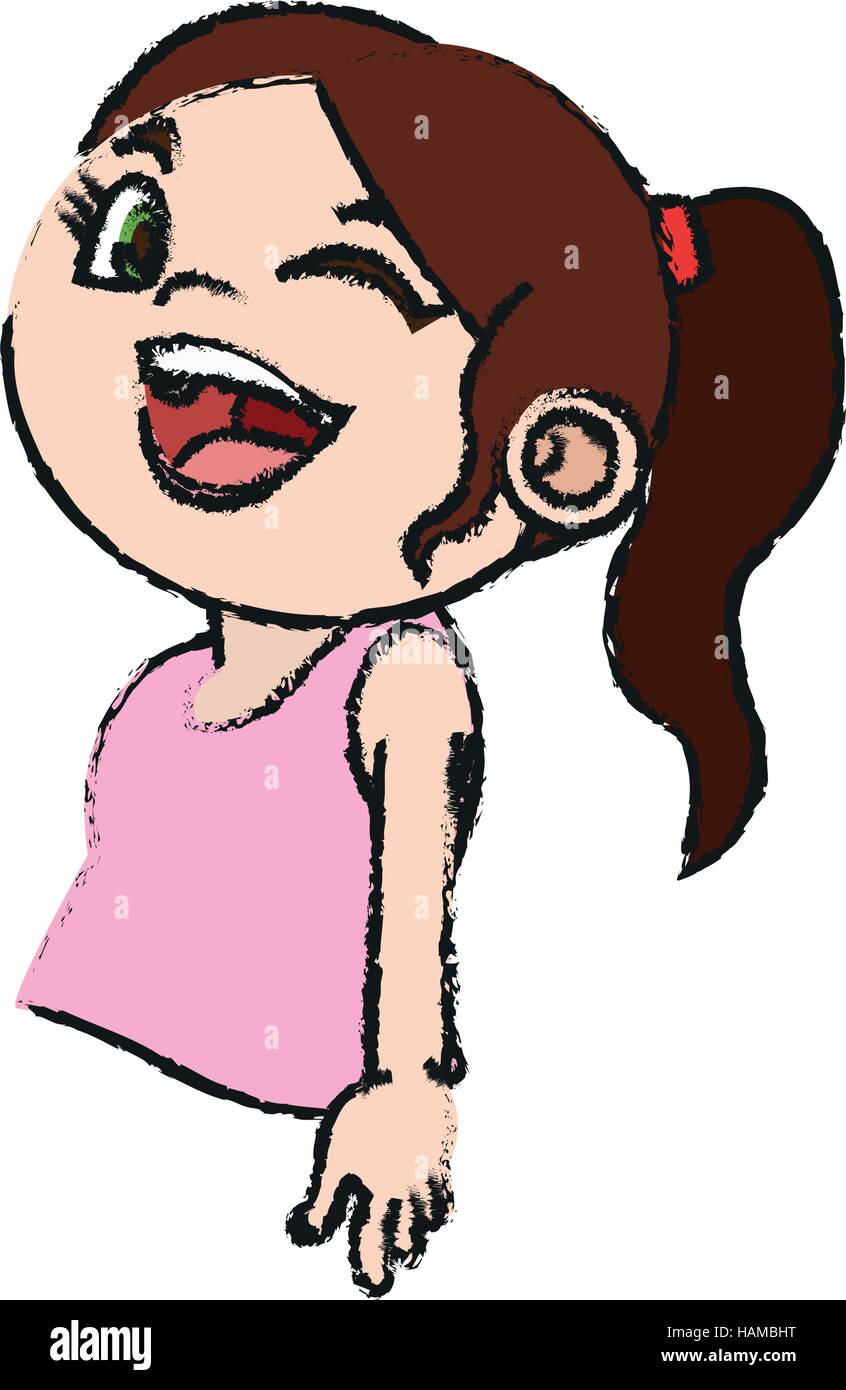 Isolated girl cartoon design Stock Vector Image & Art - Alamy