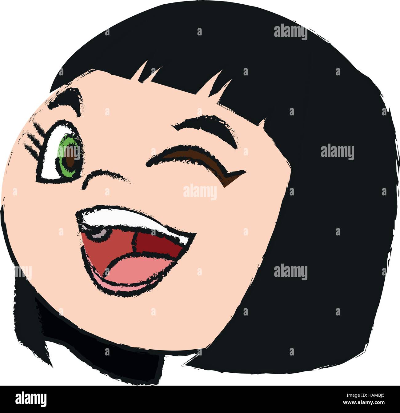Isolated girl cartoon design Stock Vector Image & Art - Alamy