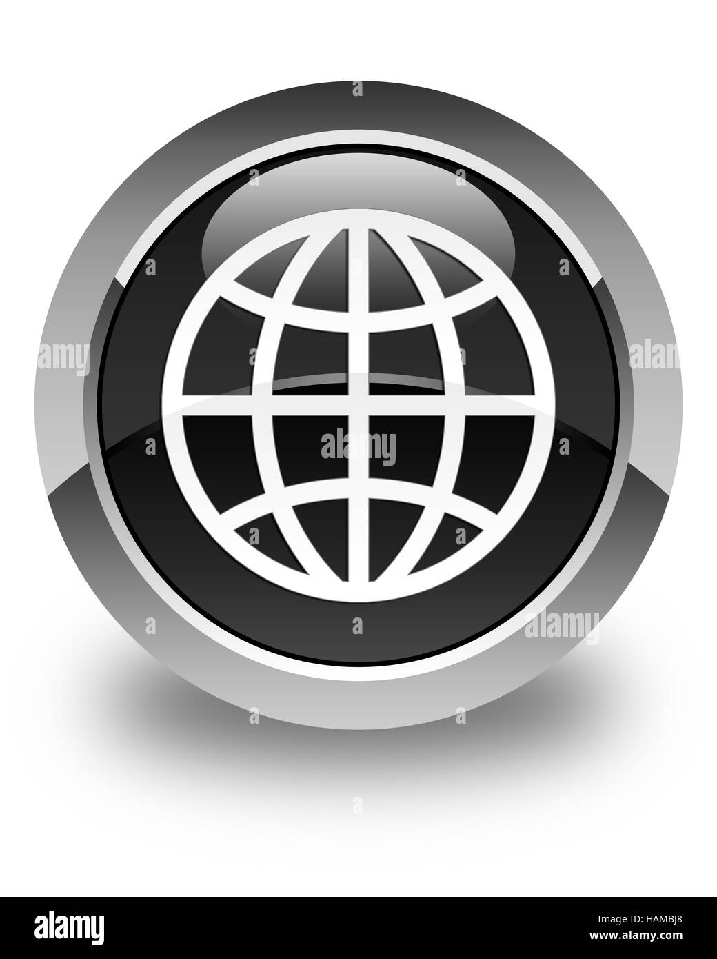 Globe map illustration round Black and White Stock Photos & Images - Alamy