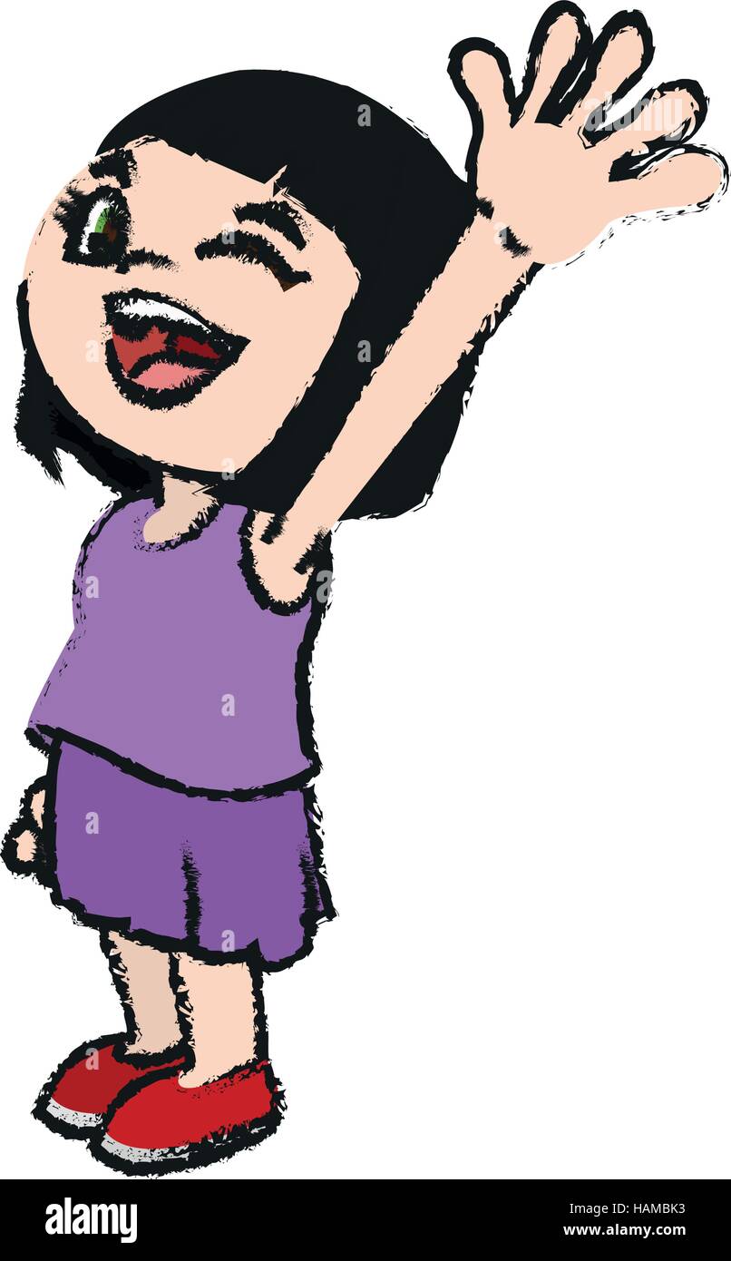 Isolated girl cartoon design Stock Vector Image & Art - Alamy