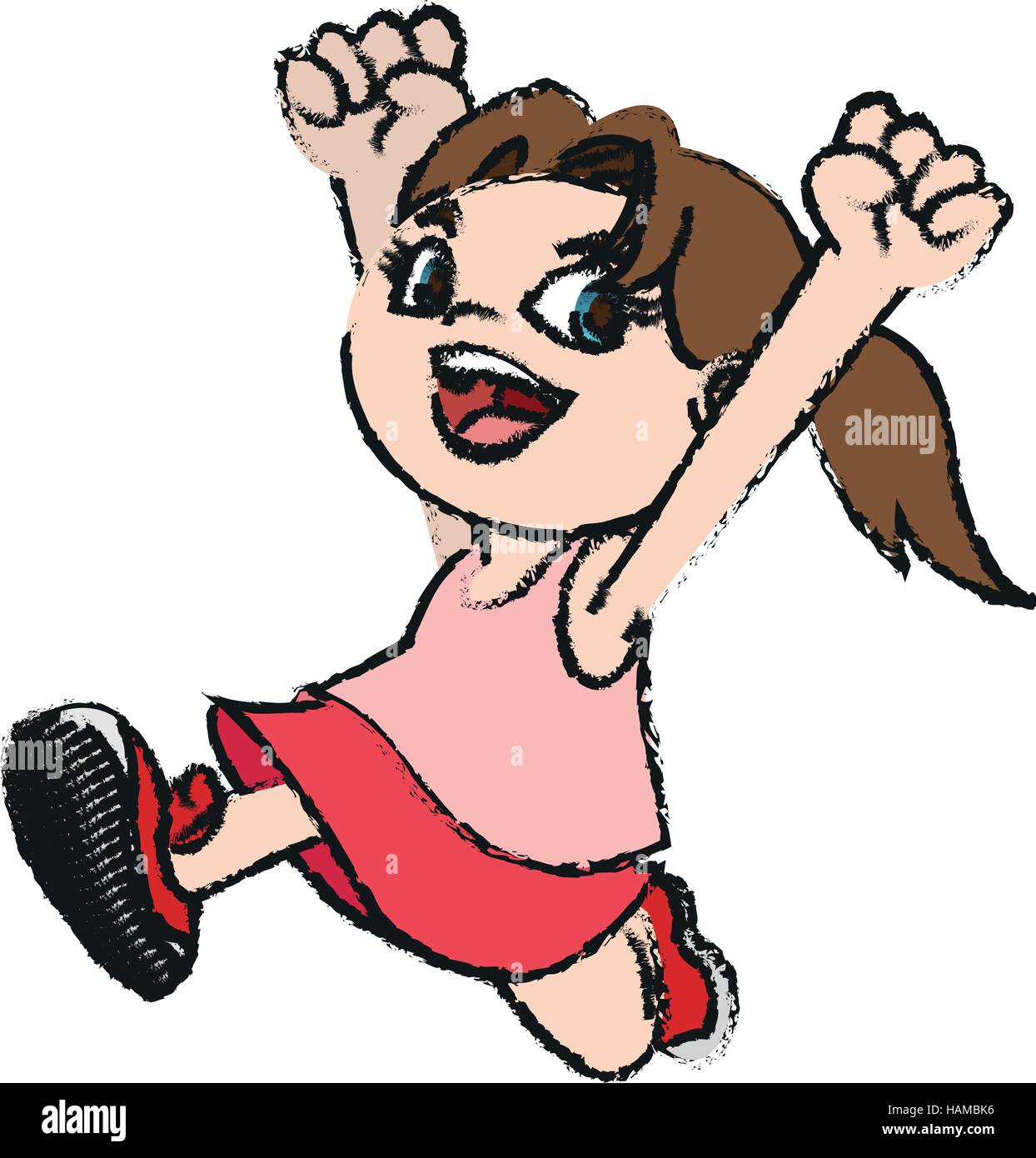 Isolated girl cartoon design Stock Vector Image & Art - Alamy
