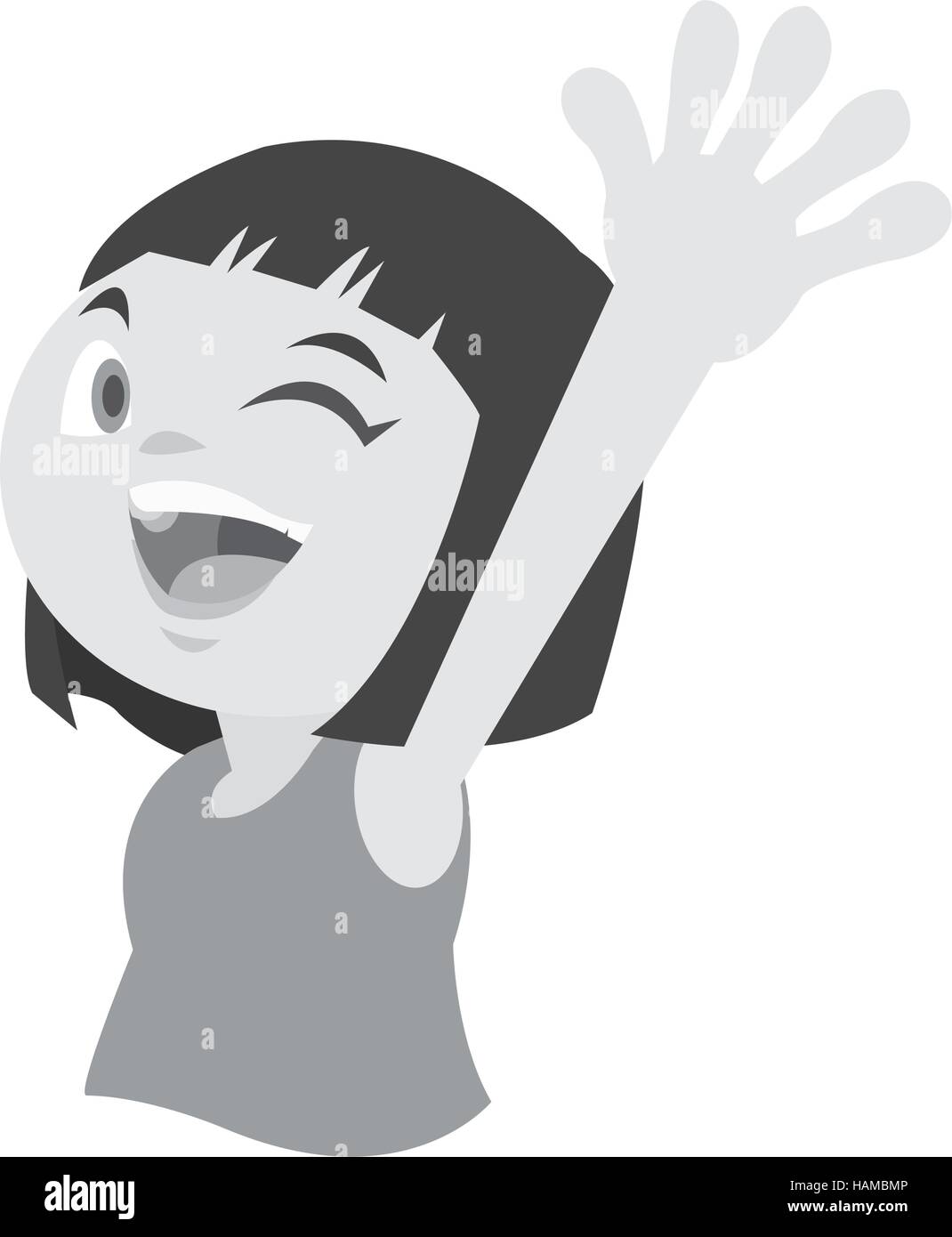 Isolated girl cartoon design Stock Vector Image & Art - Alamy