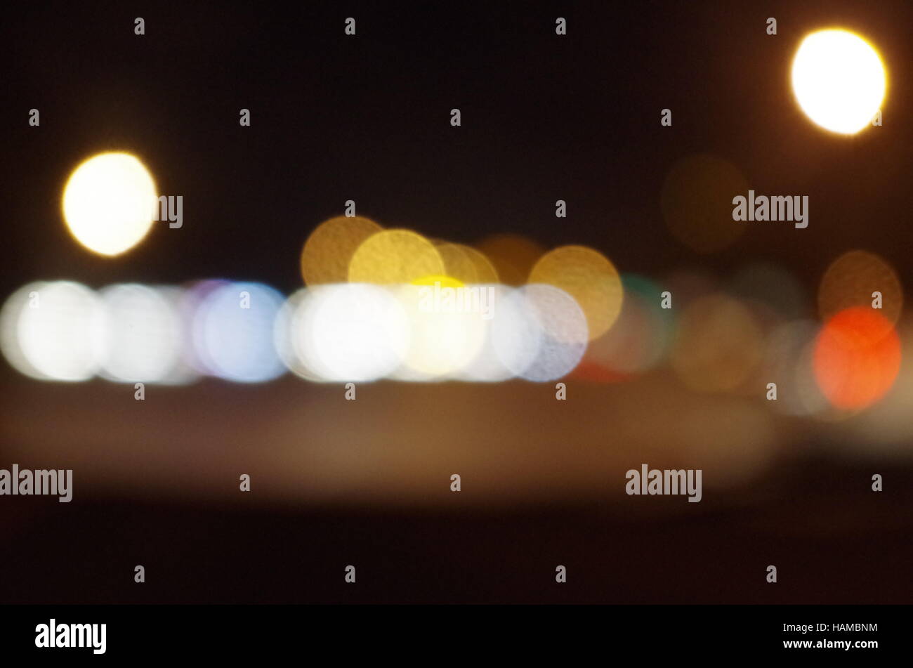 Colorful headlights at night Stock Photo - Alamy