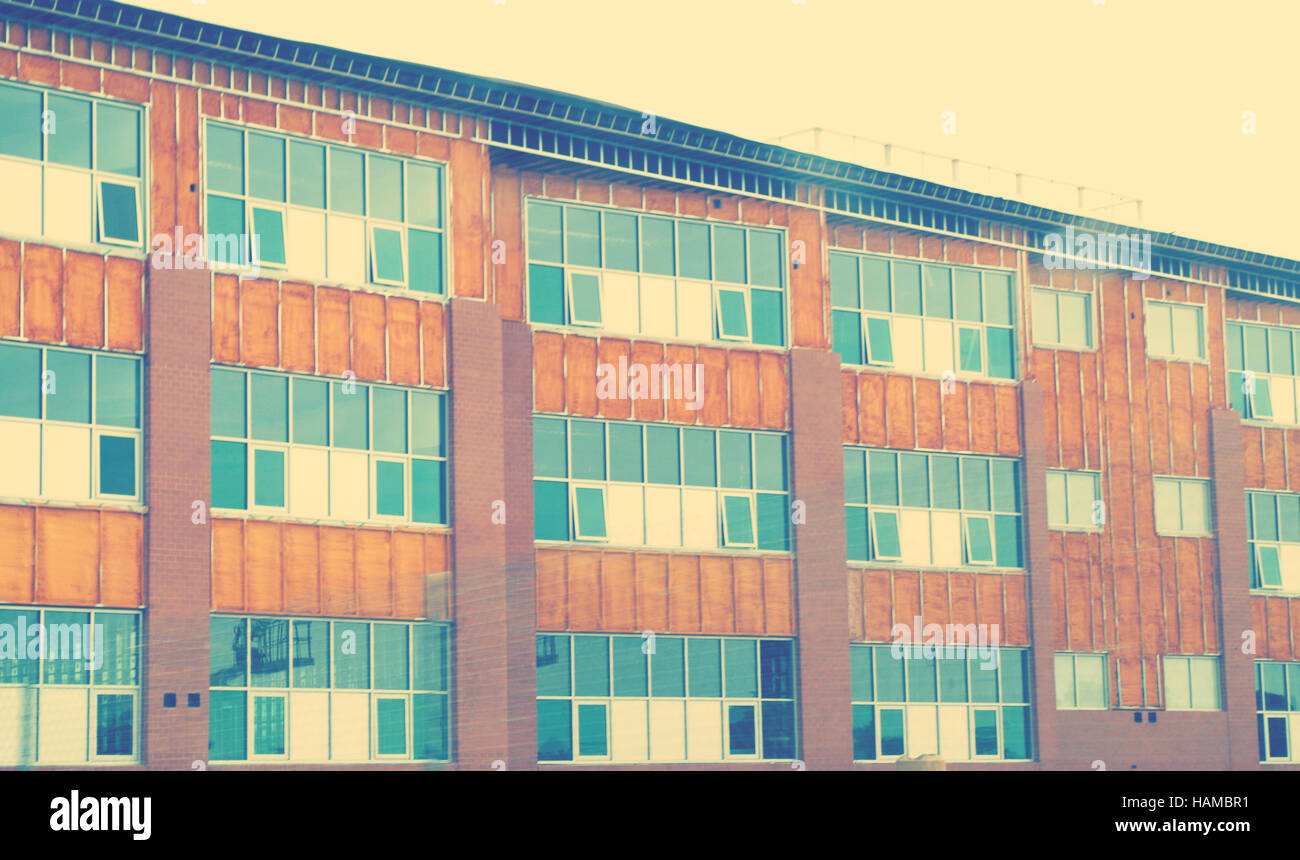 The pattern of windows on the side of a building Stock Photo - Alamy