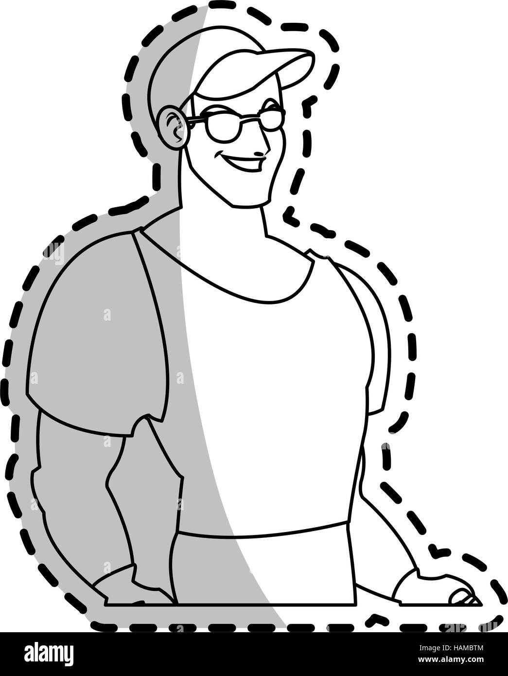 Isolated man cartoon design Stock Vector Image & Art - Alamy