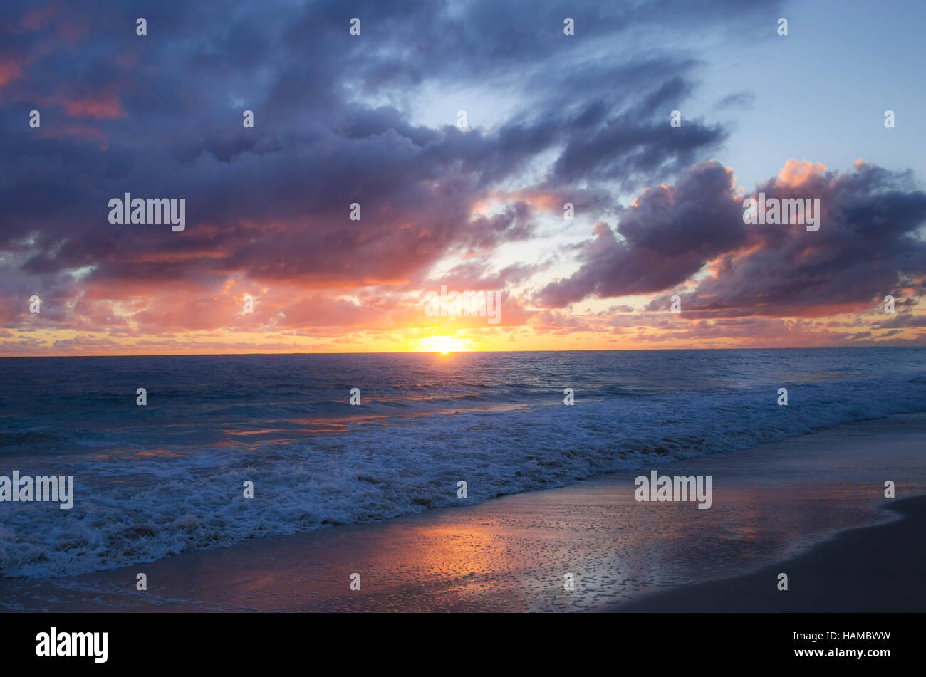 Sunset Beach Perth WA Stock Photo - Alamy
