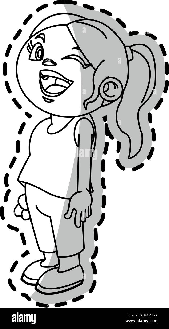 Isolated girl cartoon design Stock Vector Image & Art - Alamy