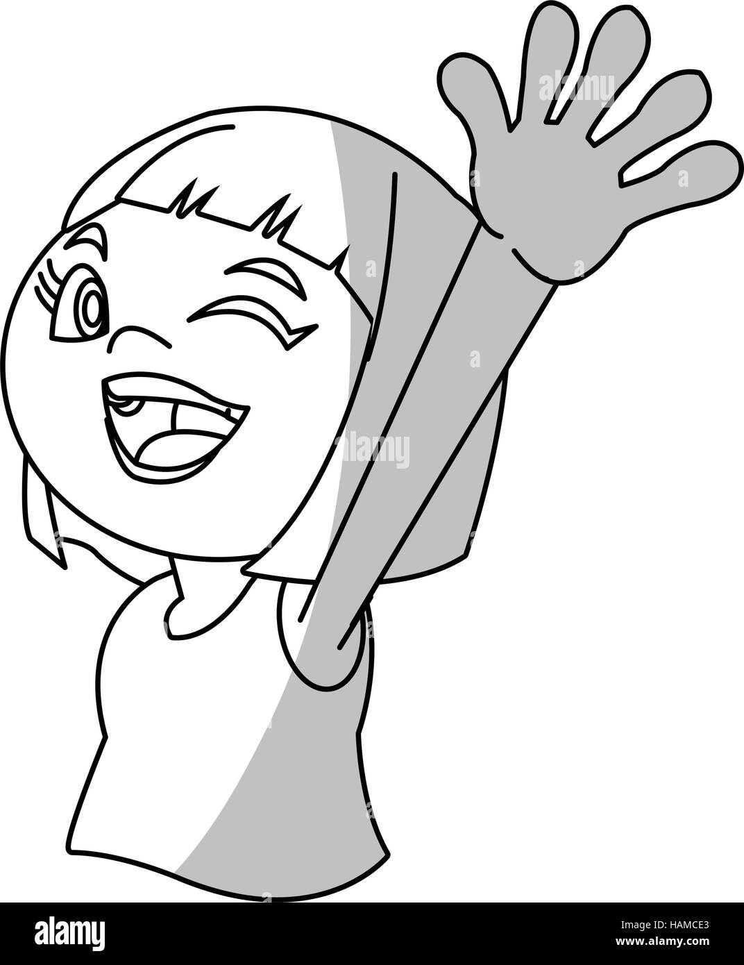 Isolated girl cartoon design Stock Vector Image & Art - Alamy