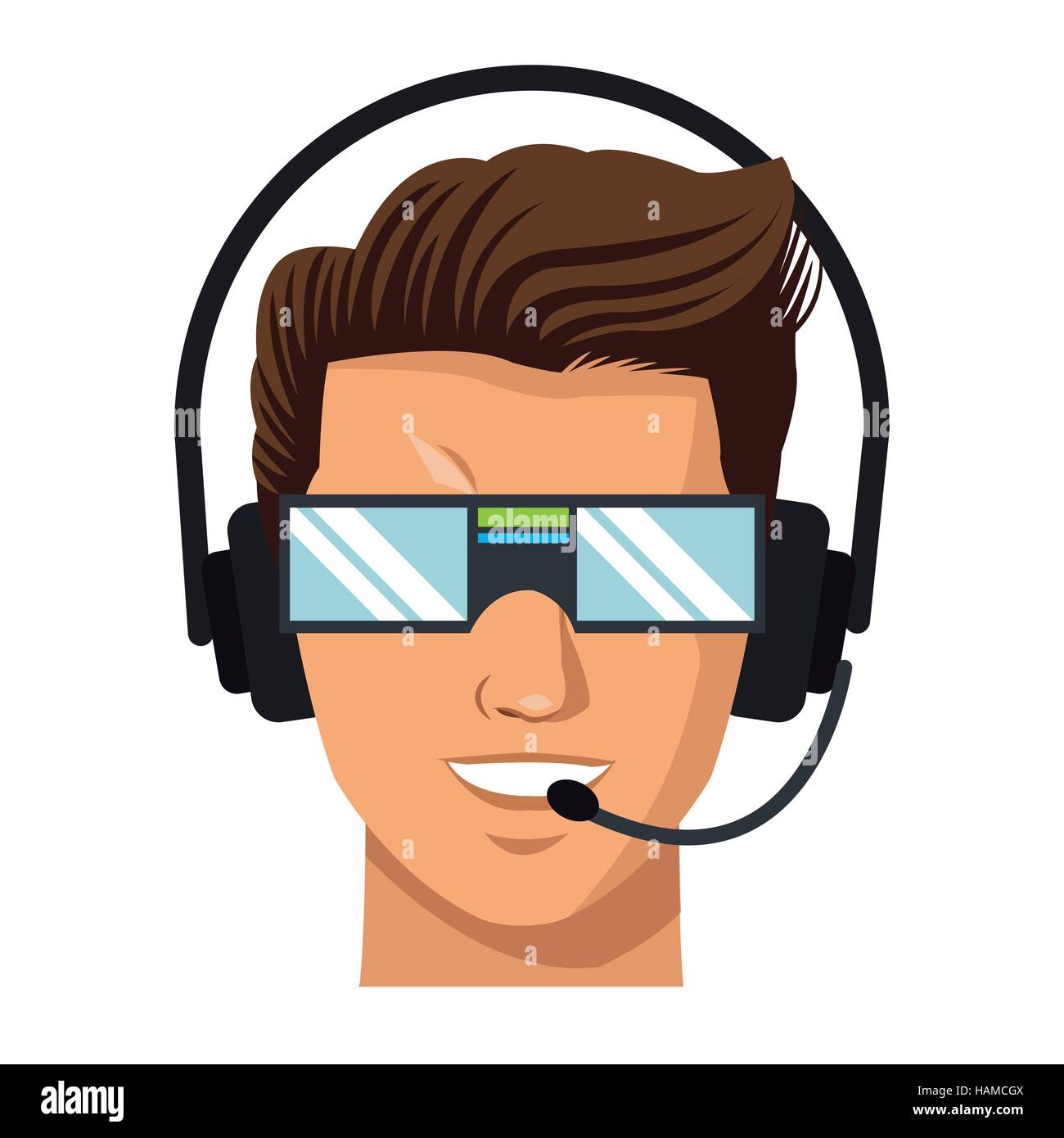 character man vr headset reality glasses Stock Vector Image & Art - Alamy
