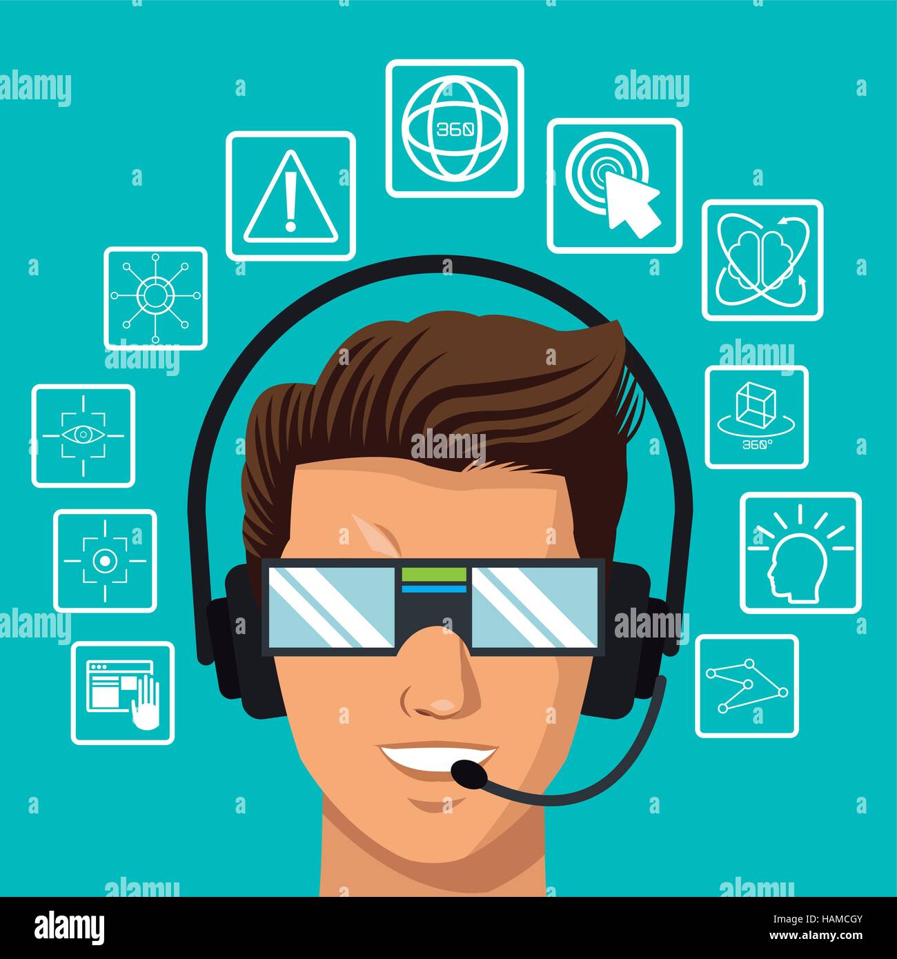 Screen mounted Stock Vector Images - Alamy