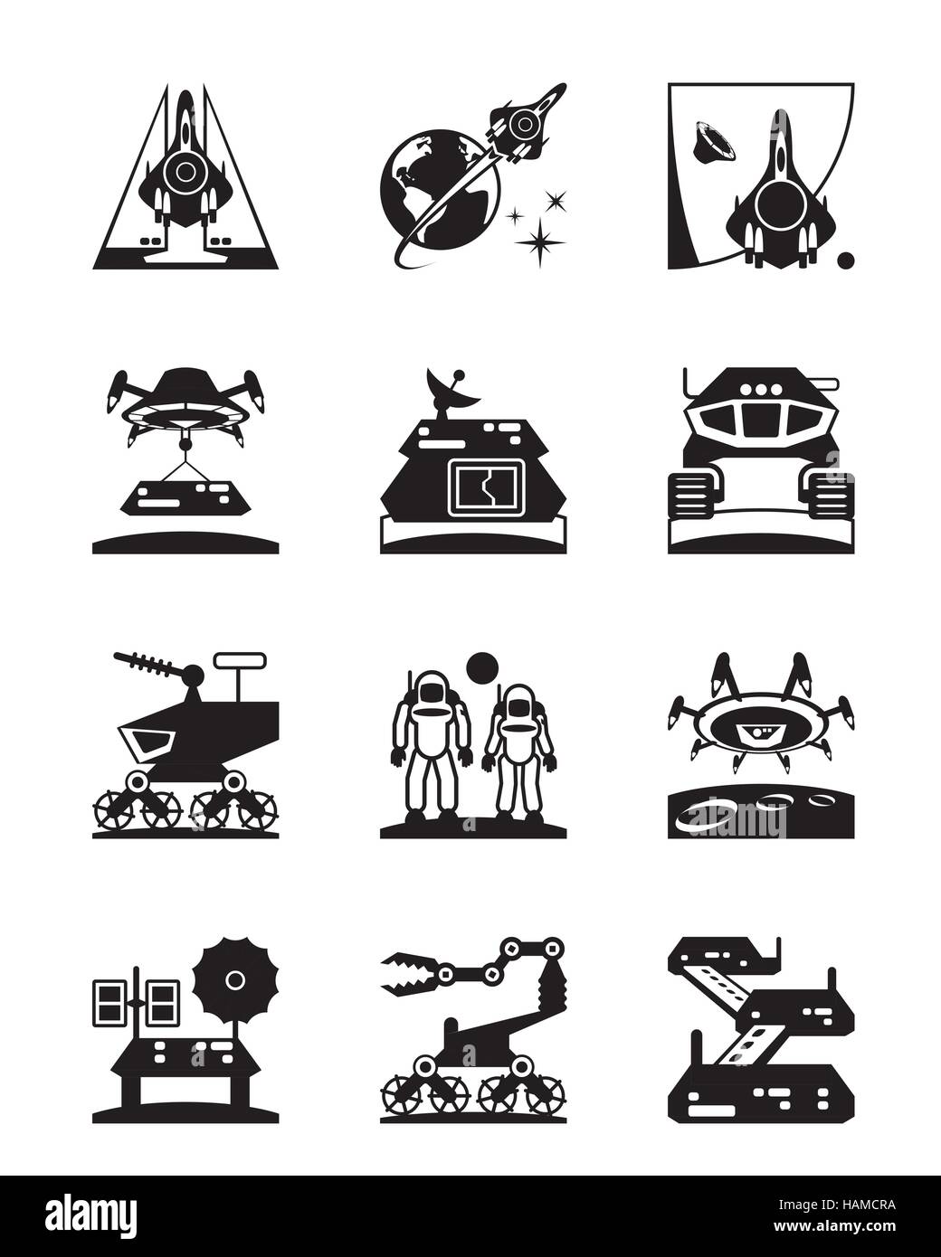 Space science expedition - vector illustration Stock Vector Image & Art ...