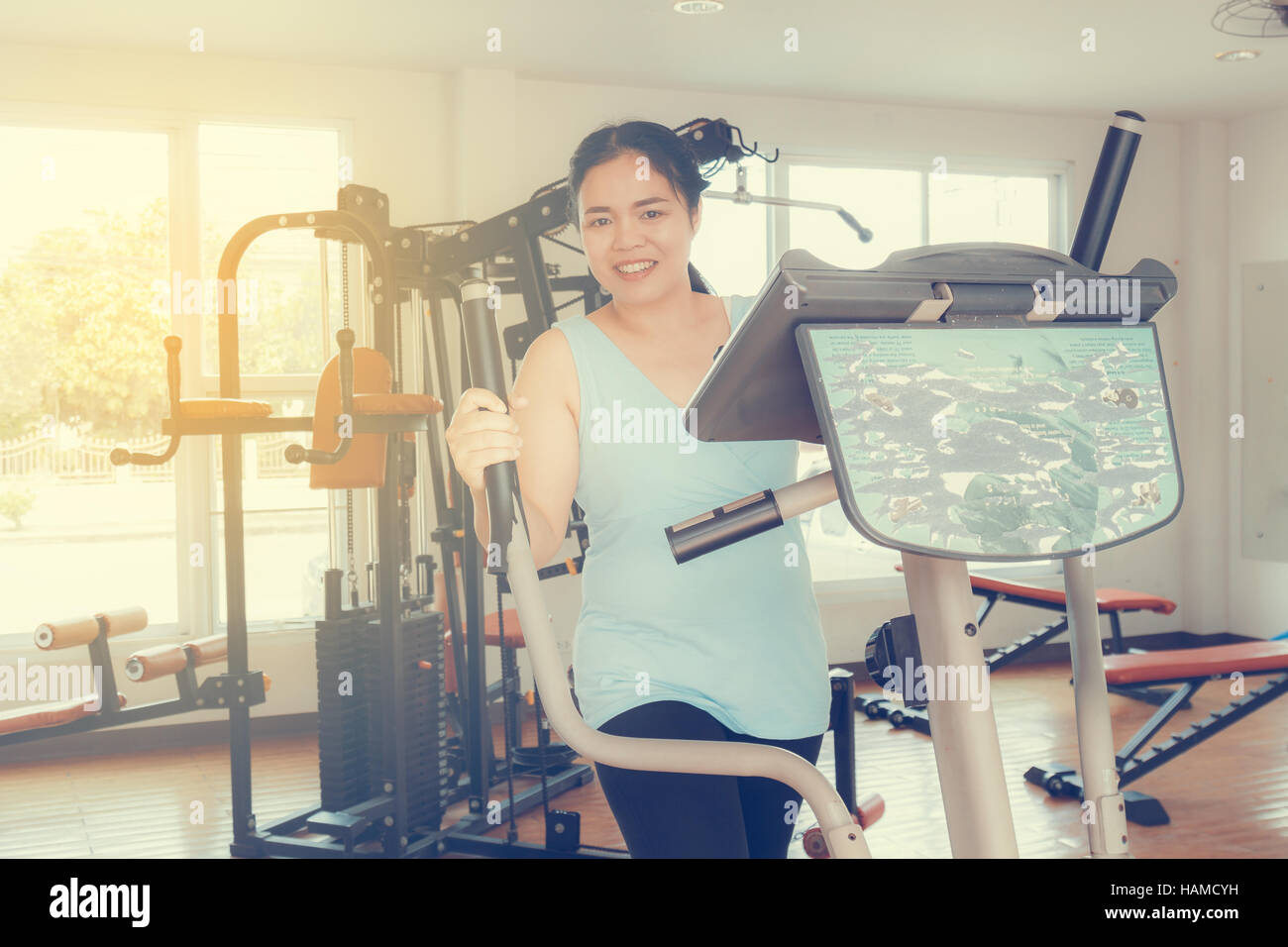 Overweight woman in her 40s hi-res stock photography and images - Alamy