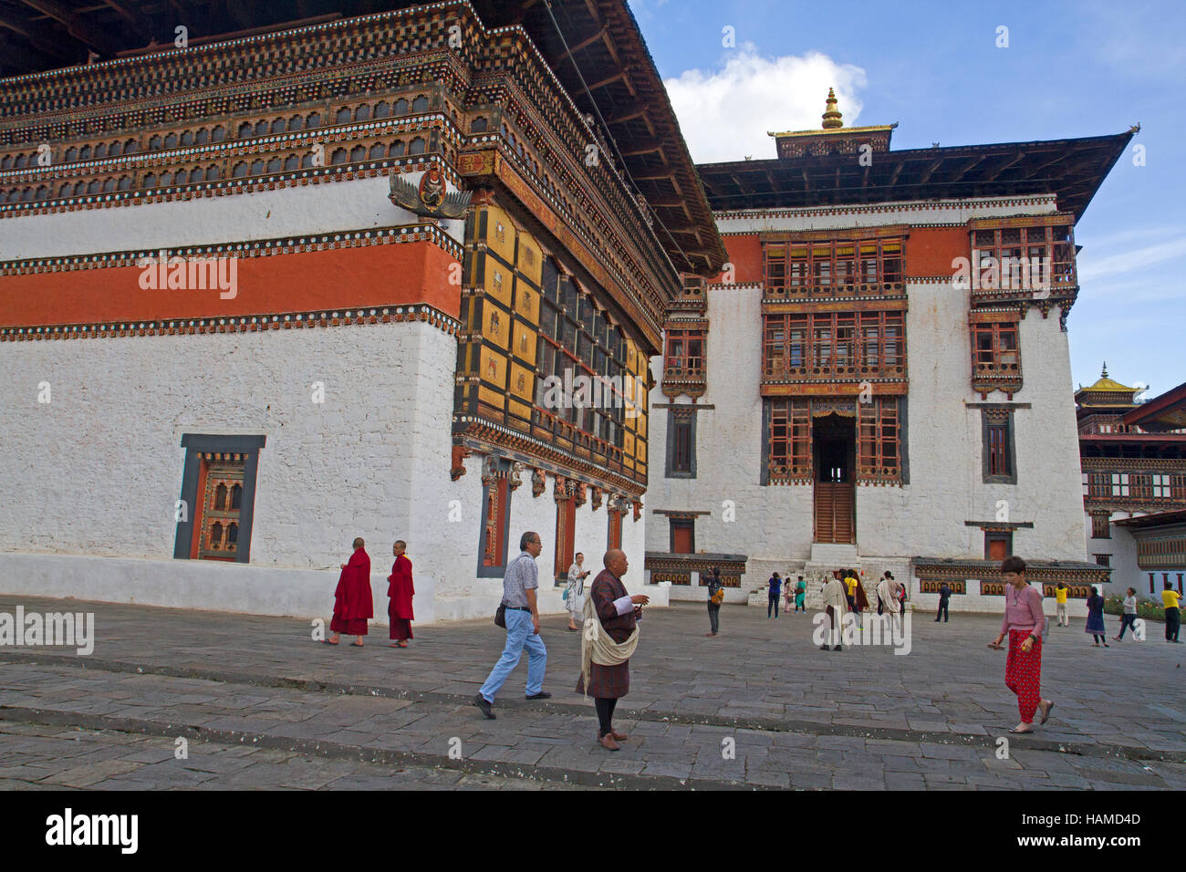 Trashi Chho Dzong in Thimphu Stock Photo - Alamy