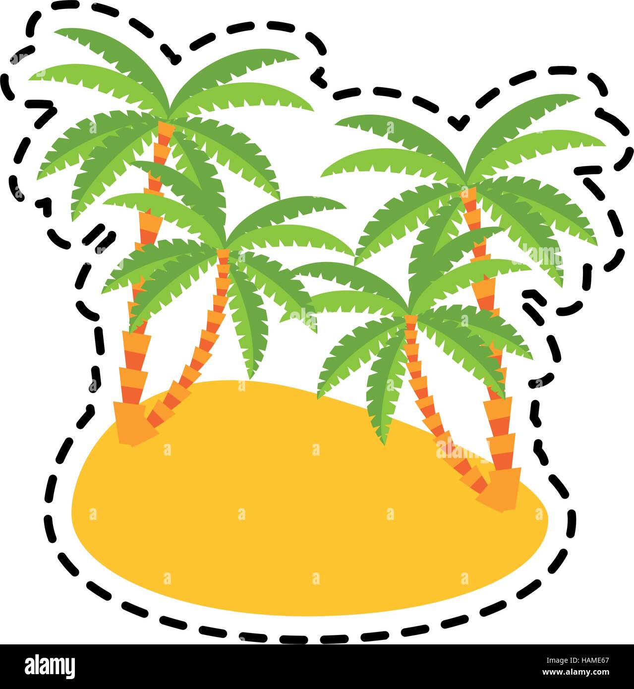 Isolated palm tree design Stock Vector Image & Art - Alamy