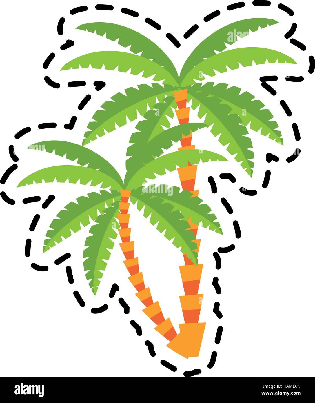 Isolated palm tree design Stock Vector Image & Art - Alamy