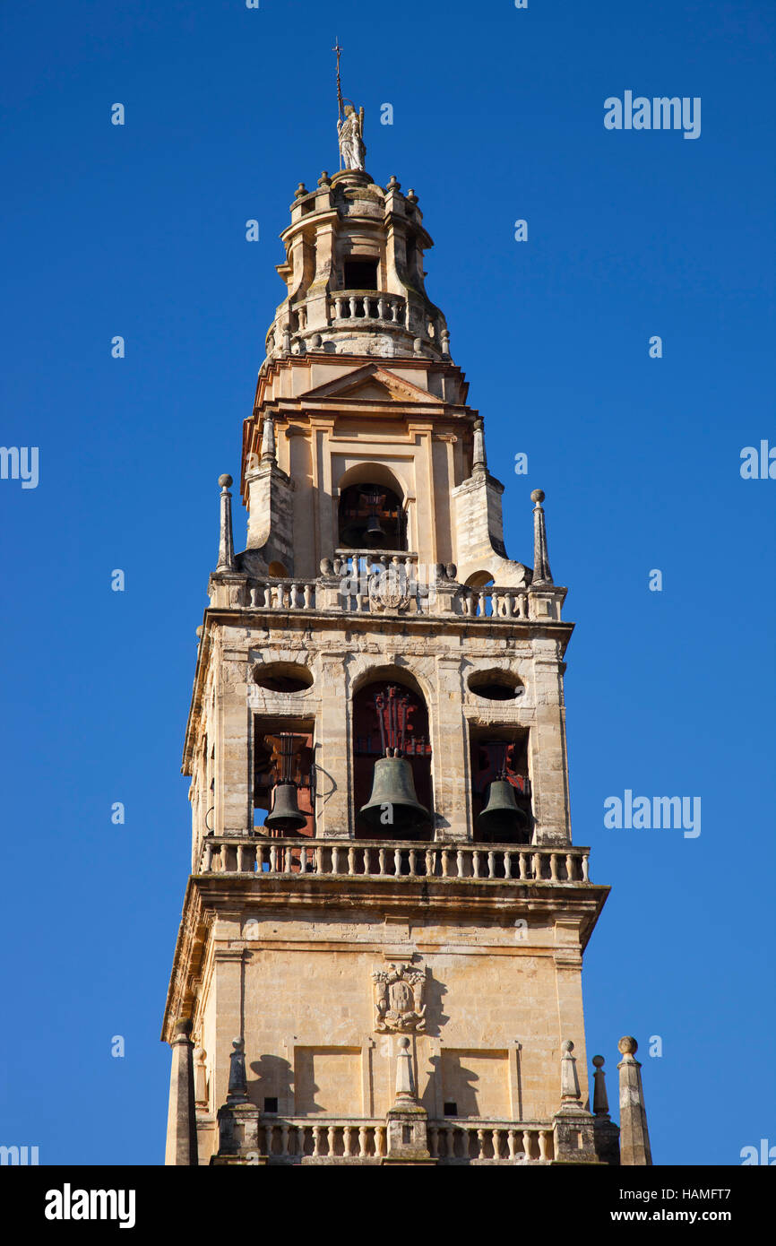 Bell tower, Mosque-Cathedral, Cordoba, Andalucia, Spain, Europe Stock ...
