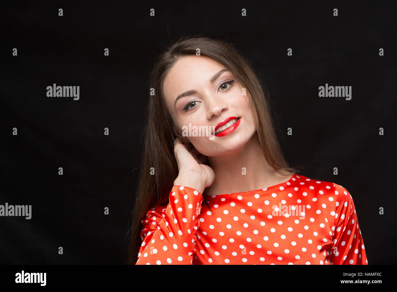 Fashion retro girl Stock Photo - Alamy