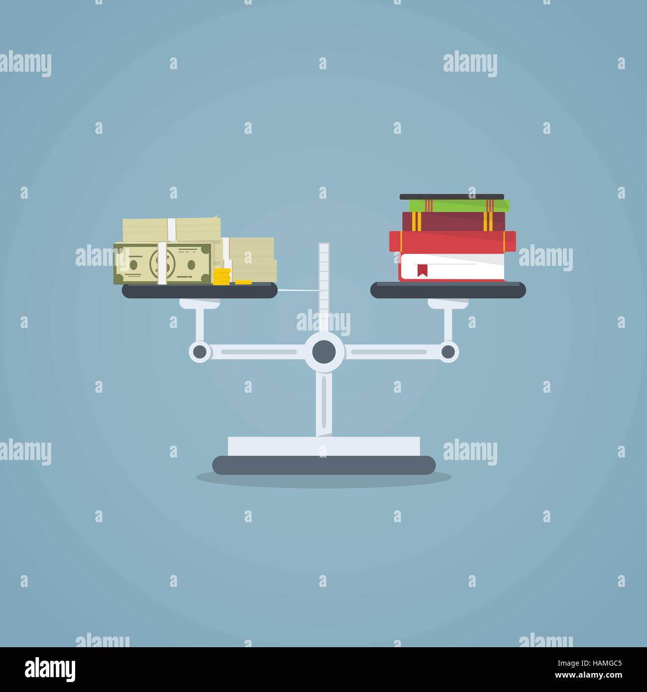 Scales money on one side hi-res stock photography and images - Alamy