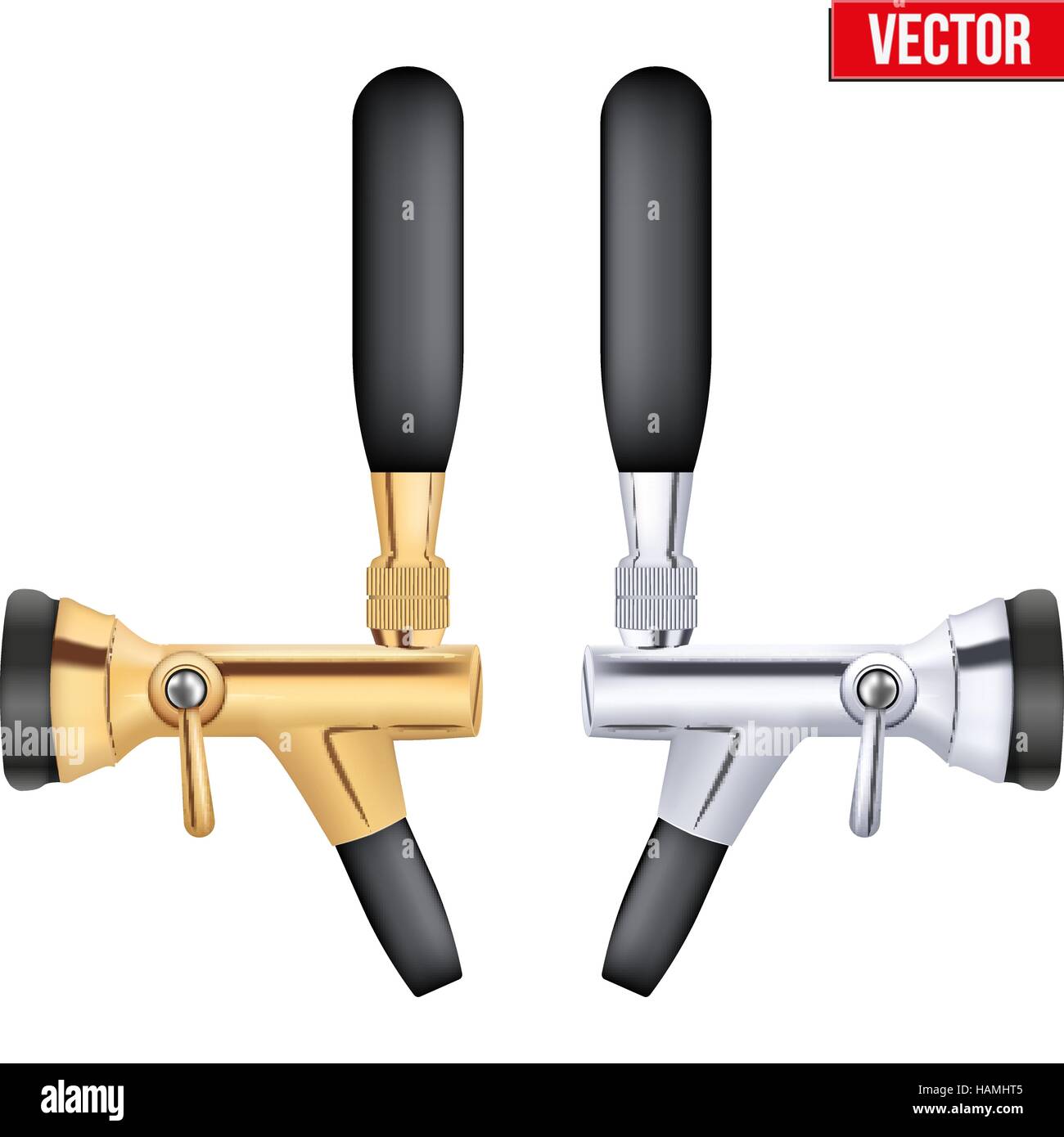 Classic Beer taps Stock Vector Image & Art - Alamy