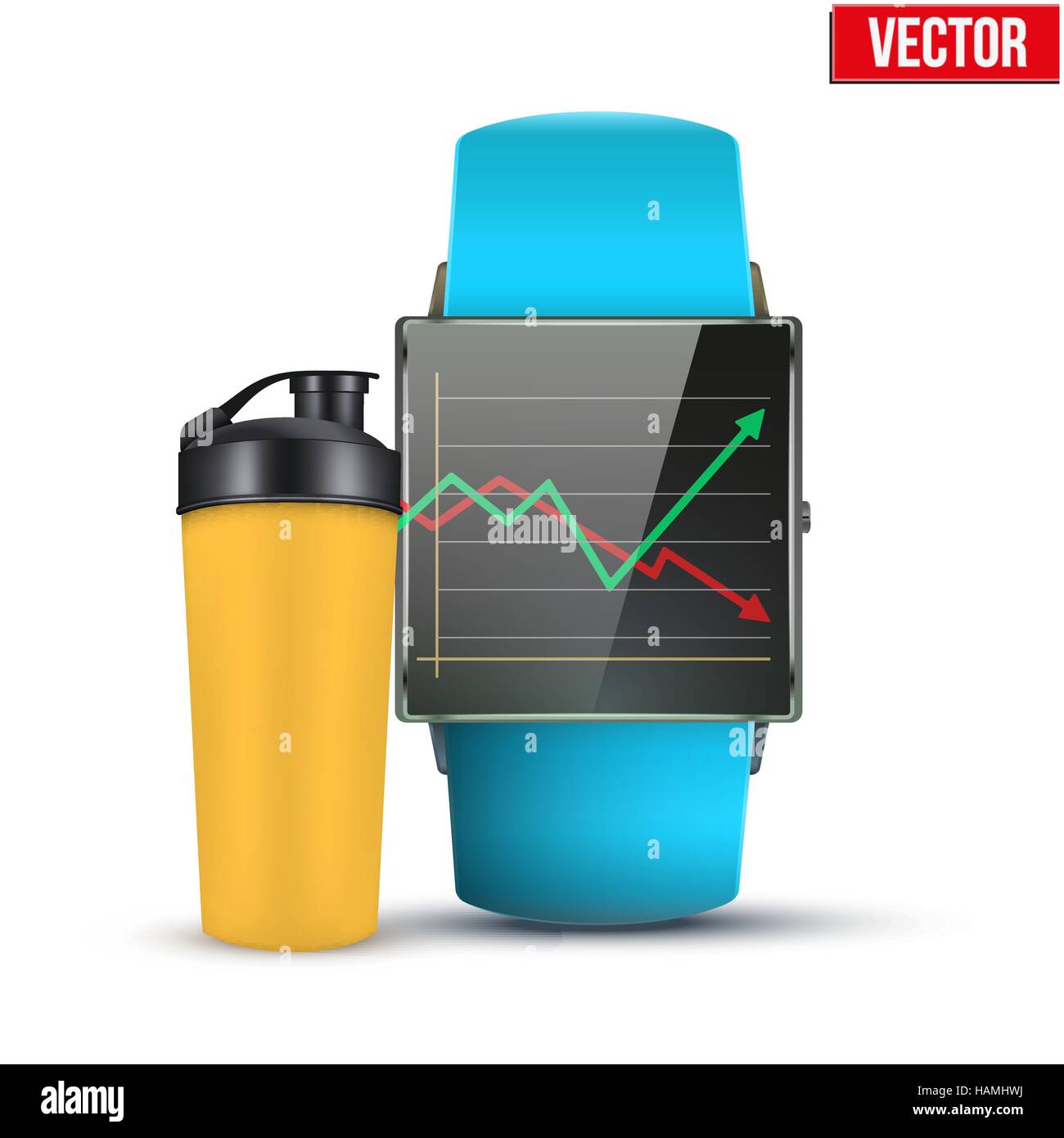 Design example sport wrist Smartwatch Stock Vector Image & Art - Alamy