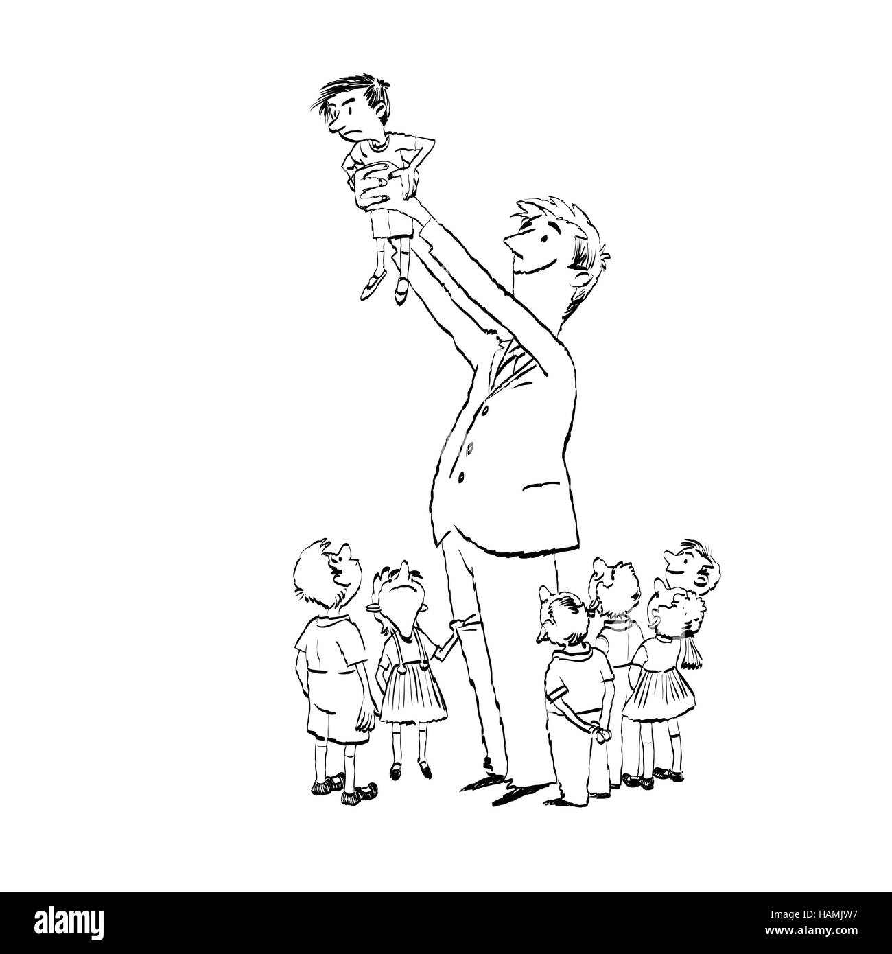 High school male teacher Black and White Stock Photos & Images - Alamy