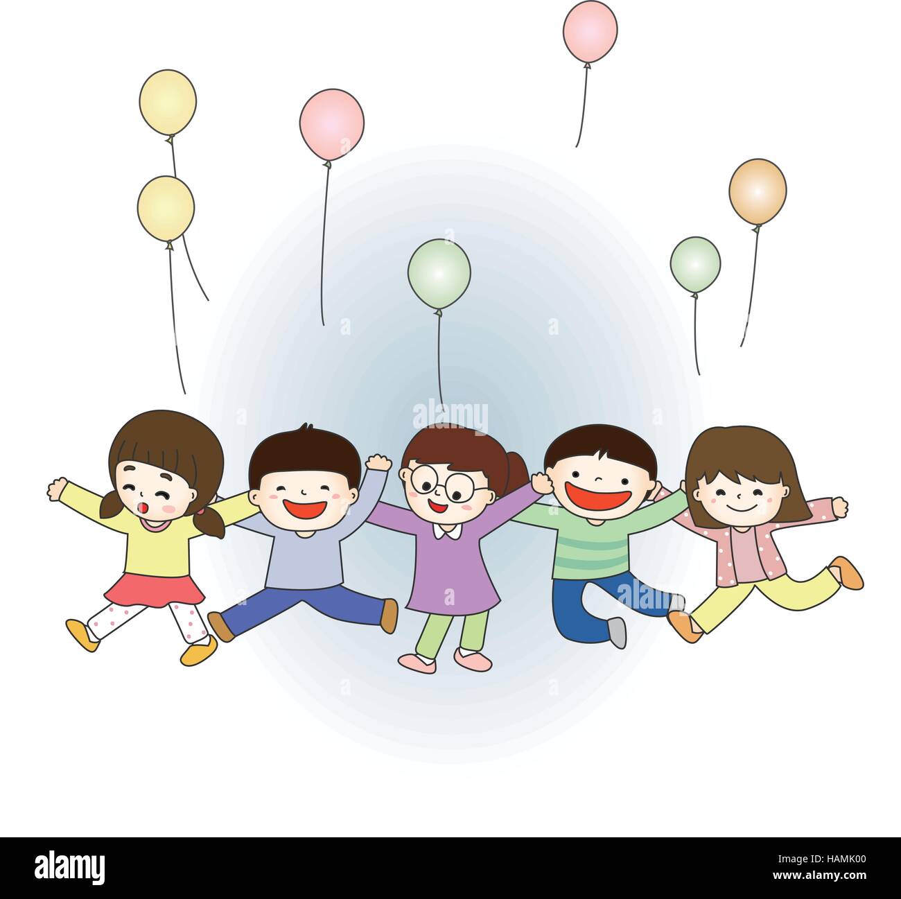 Kids High Five Clipart