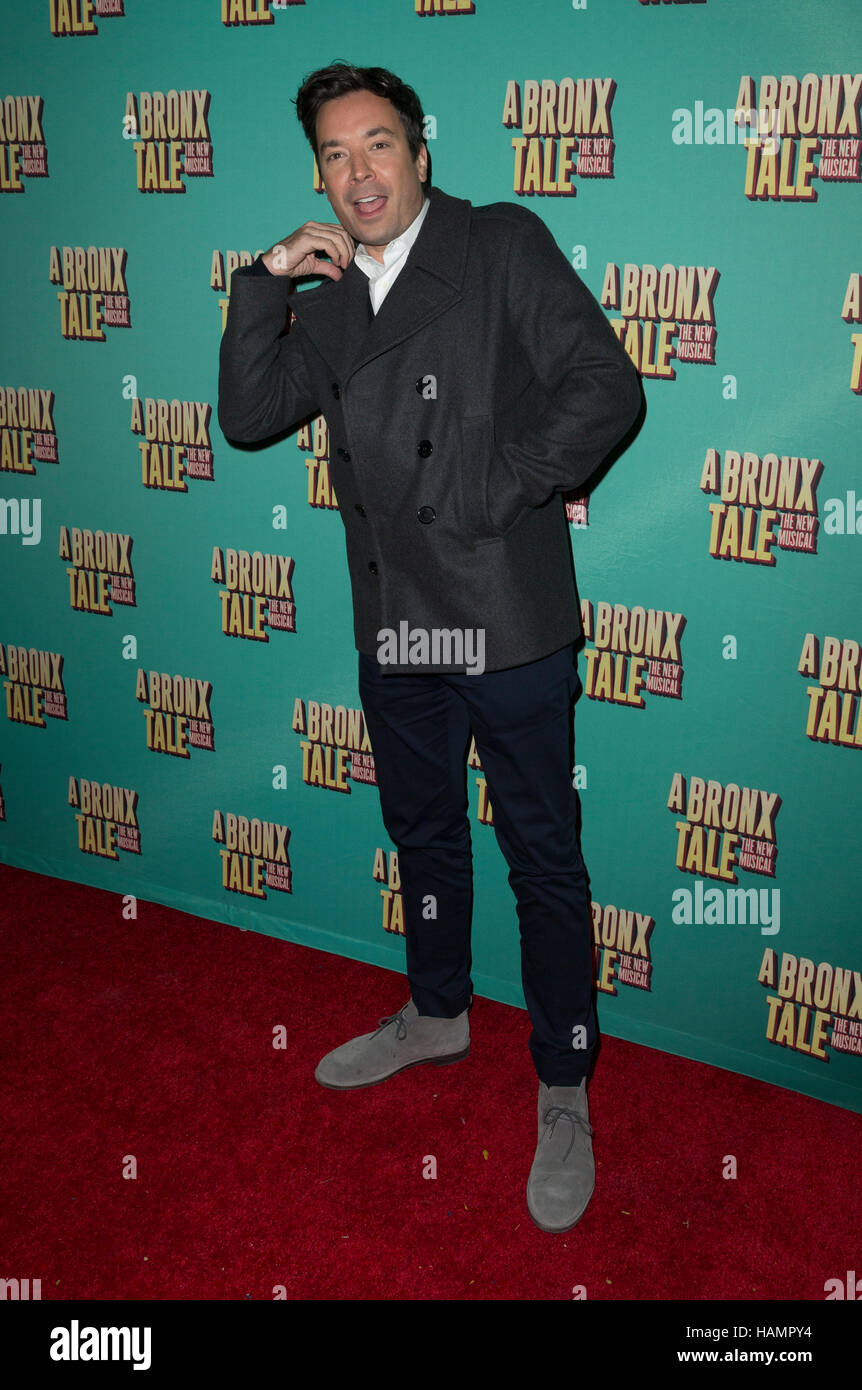 New York, USA. 01st Dec, 2016. Jimmy Fallon attends opening night for A ...