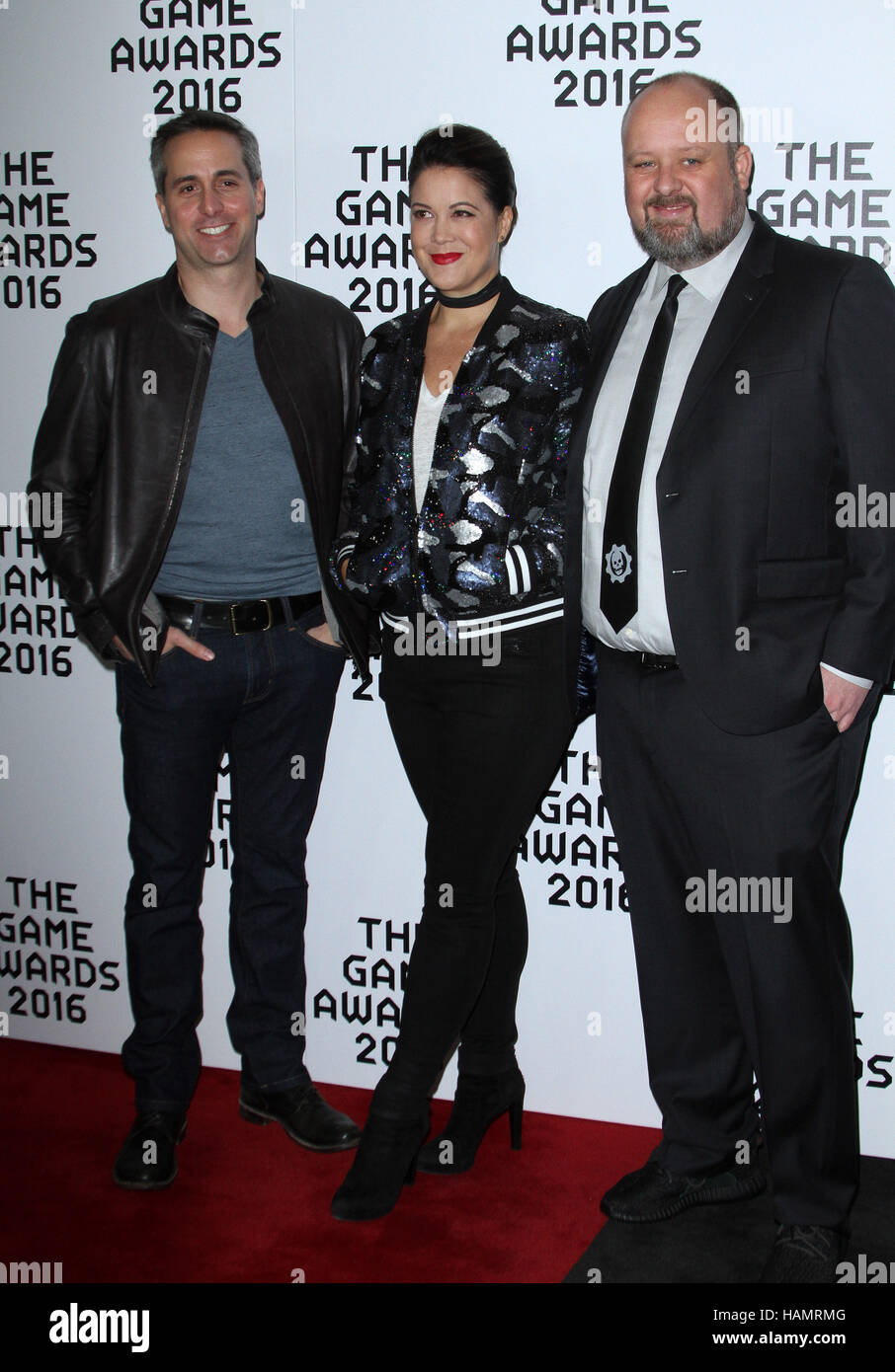 Los Angeles, CA, USA. 1st Dec, 2016. Dan Ayoub, Kiki Wolfkill and Aaron ...