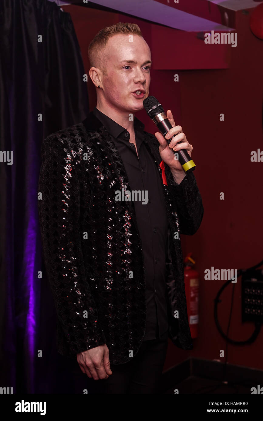 London, UK. 1st Dec, 2016. Tom Knight host the World AIDS Day ...